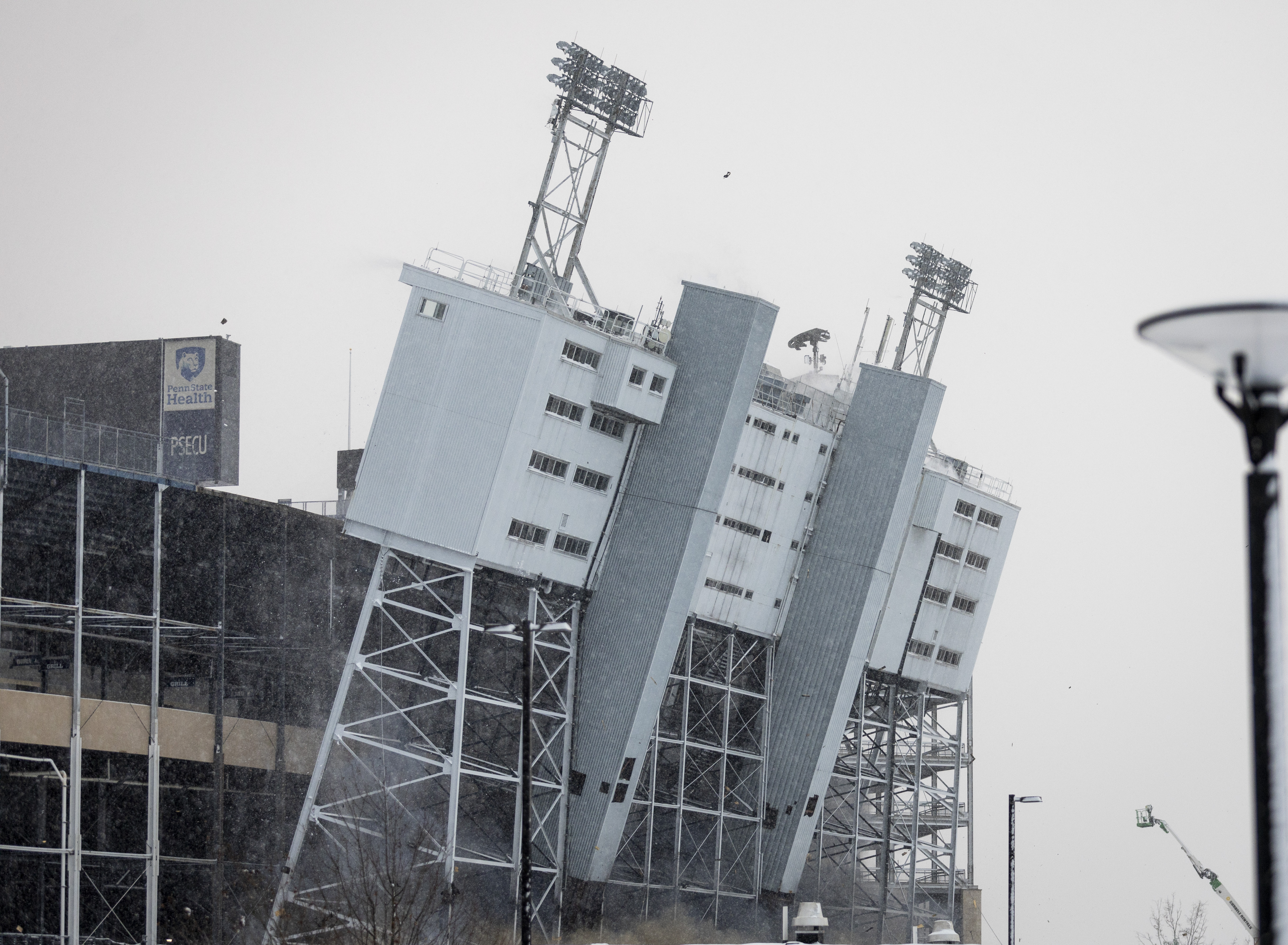 Beaver Stadium press box demolition - pennlive.com
