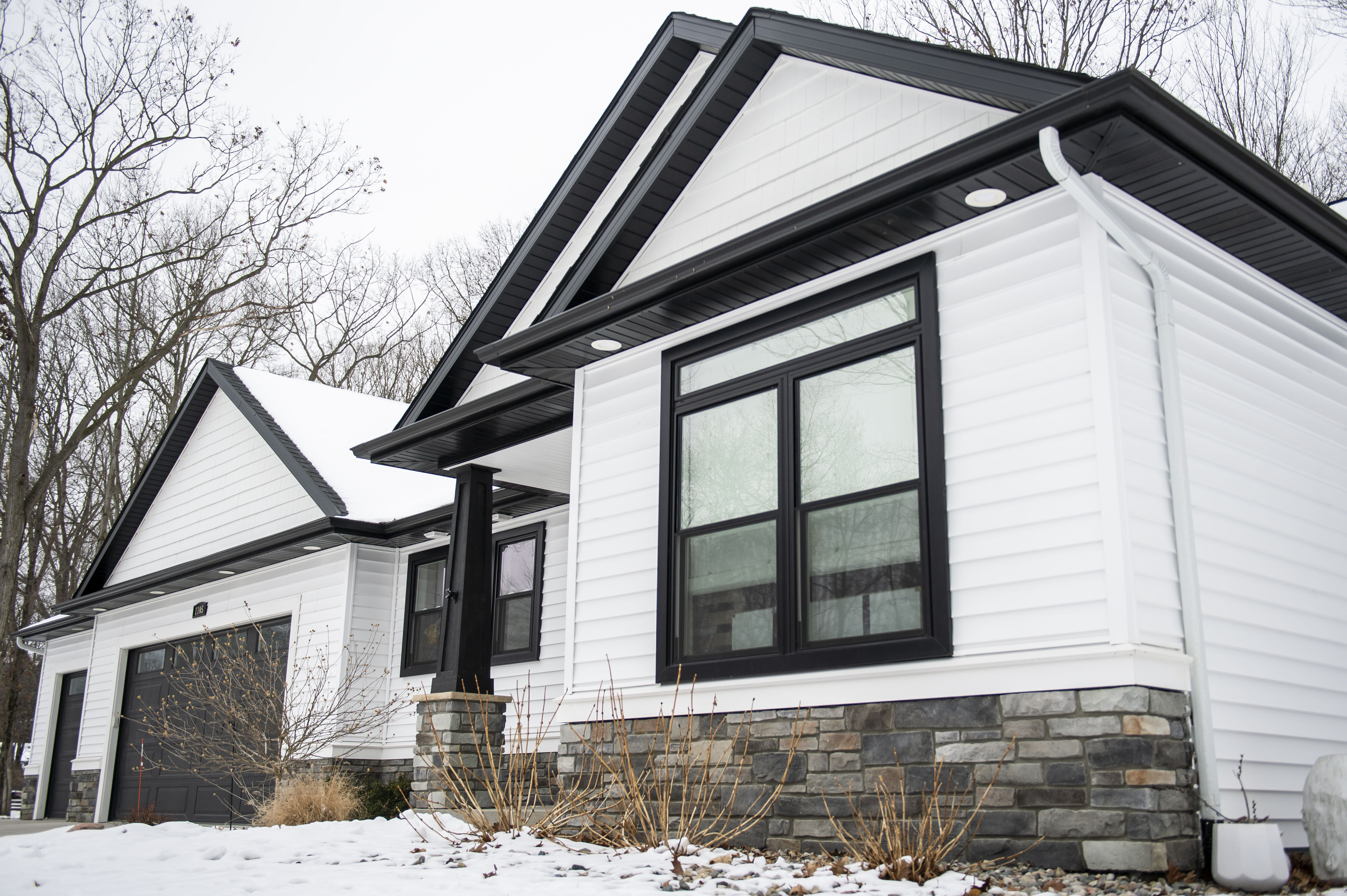 See inside modern split ranch-style home surrounded by woods, Pine ...