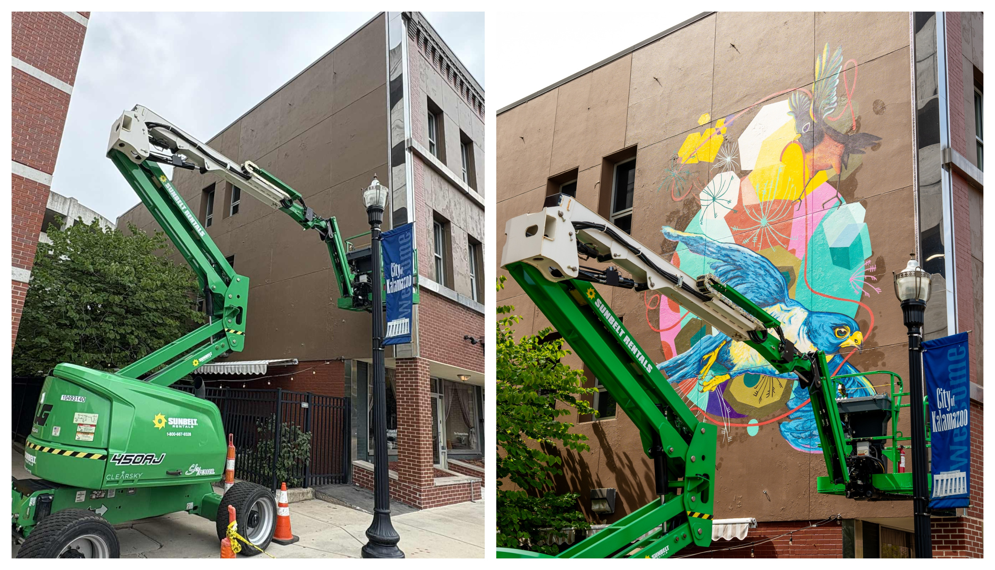 See how these downtown Kalamazoo walls were transformed Brush the Block ...
