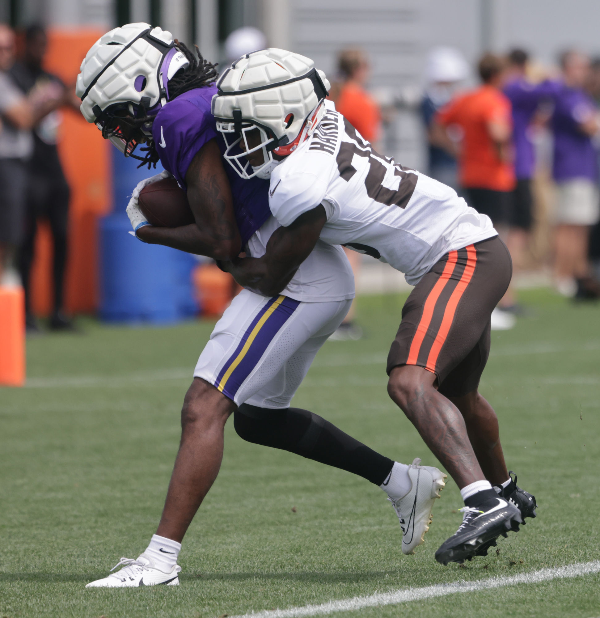 Cleveland Browns cornerback Myles Harden, August 22, 2024 - cleveland.com