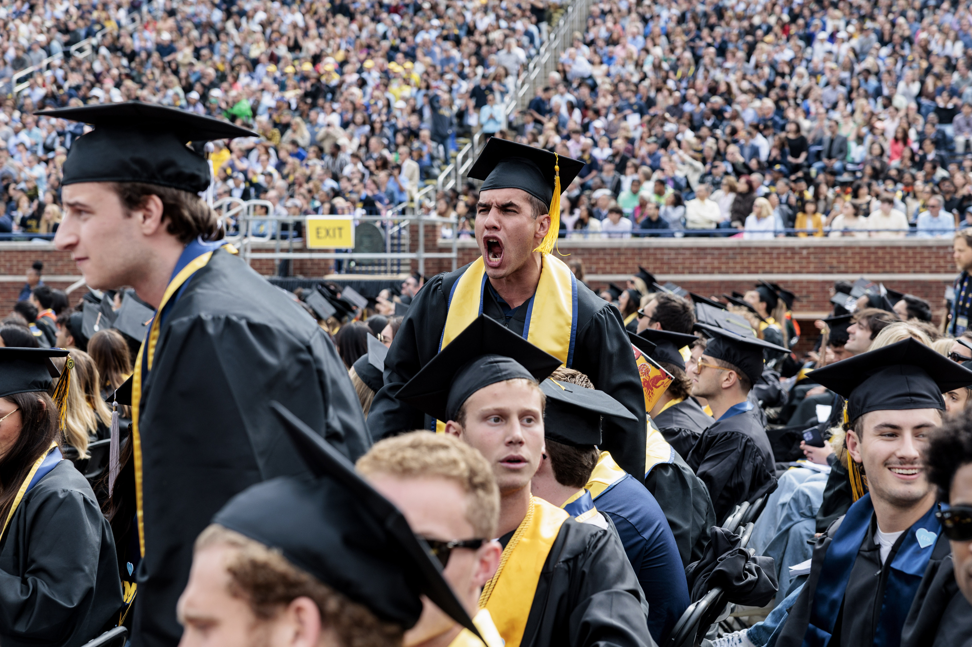 Pro-Palestinian protesters disrupt University of Michigan Spring ...