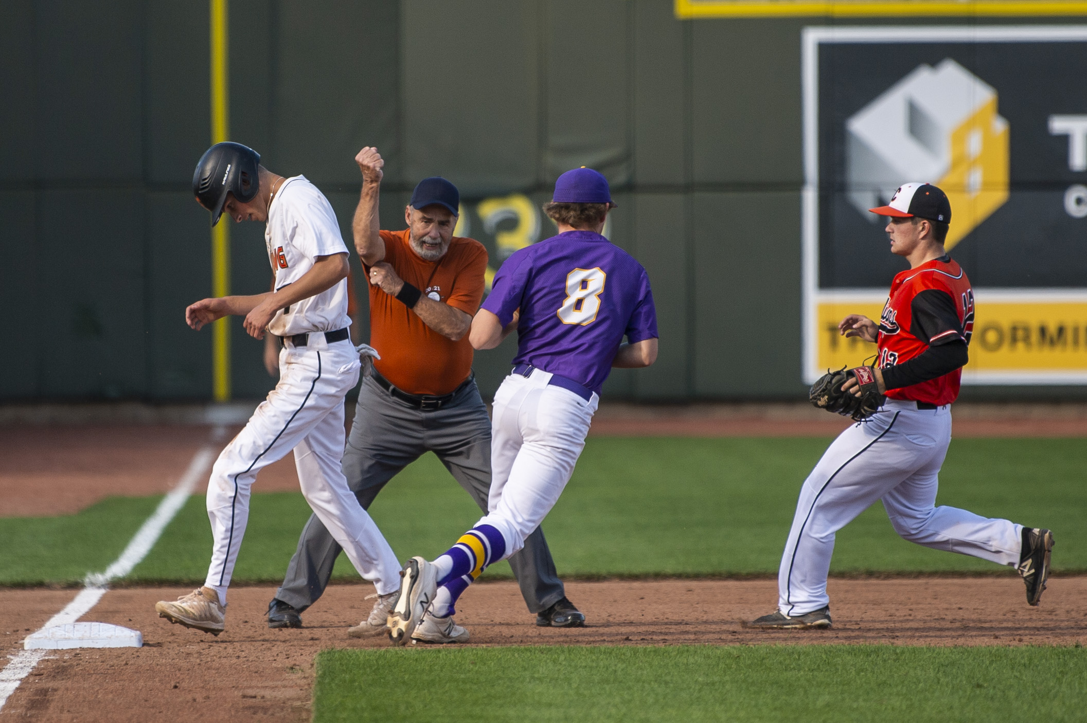 North and South baseball teams battle in All-Star game at Dow Diamond ...
