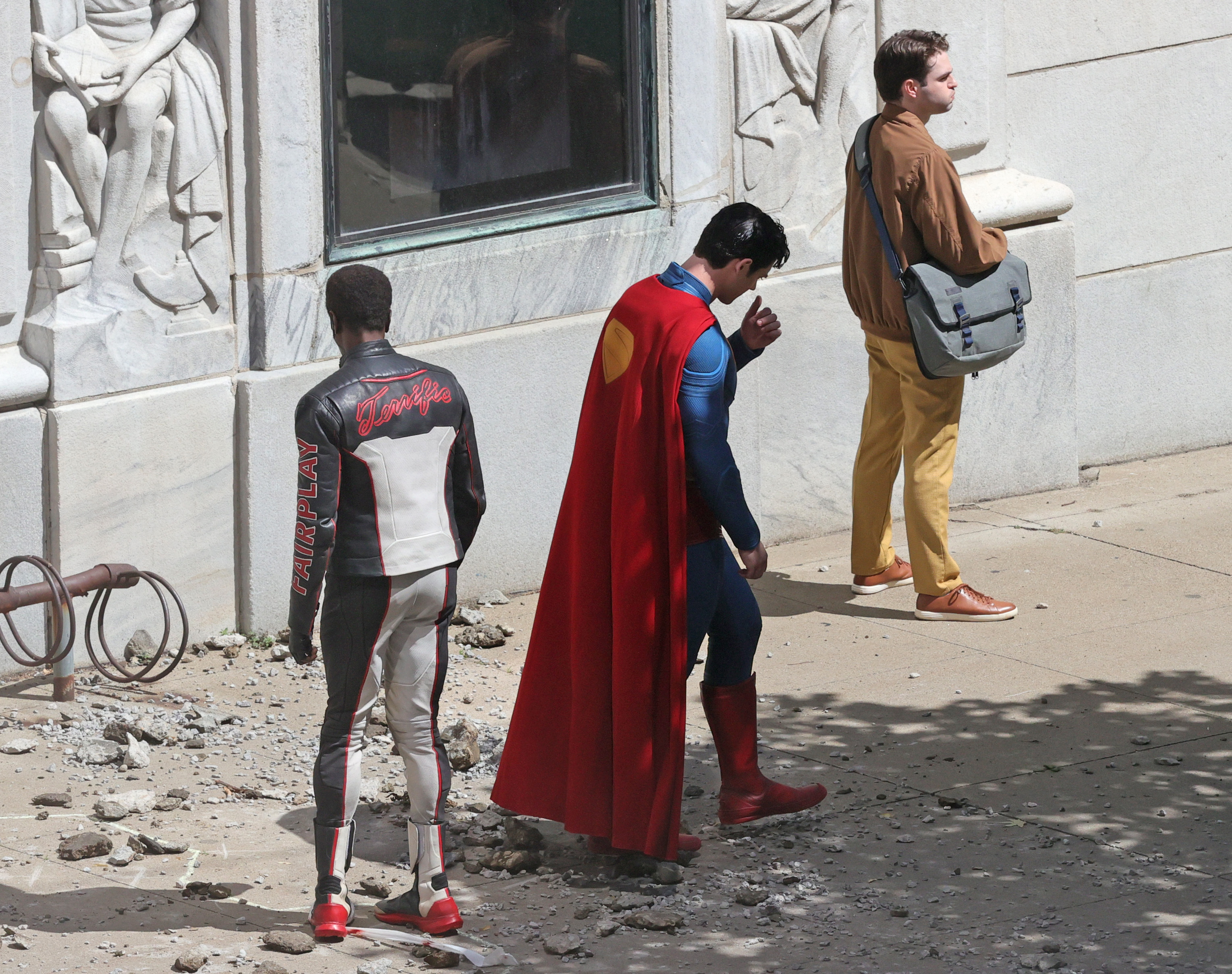 Filming begins on set of Superman in downtown Cleveland, June 24, 2024 ...