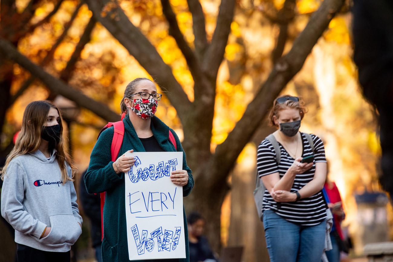 Count Every Vote rally on UM Diag - mlive.com
