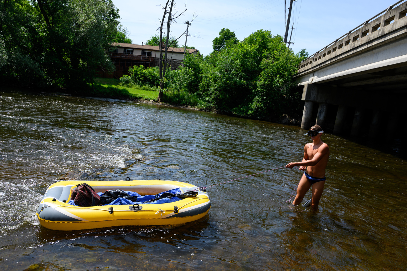 Dexter water polo player who made national team dives to clean Huron ...
