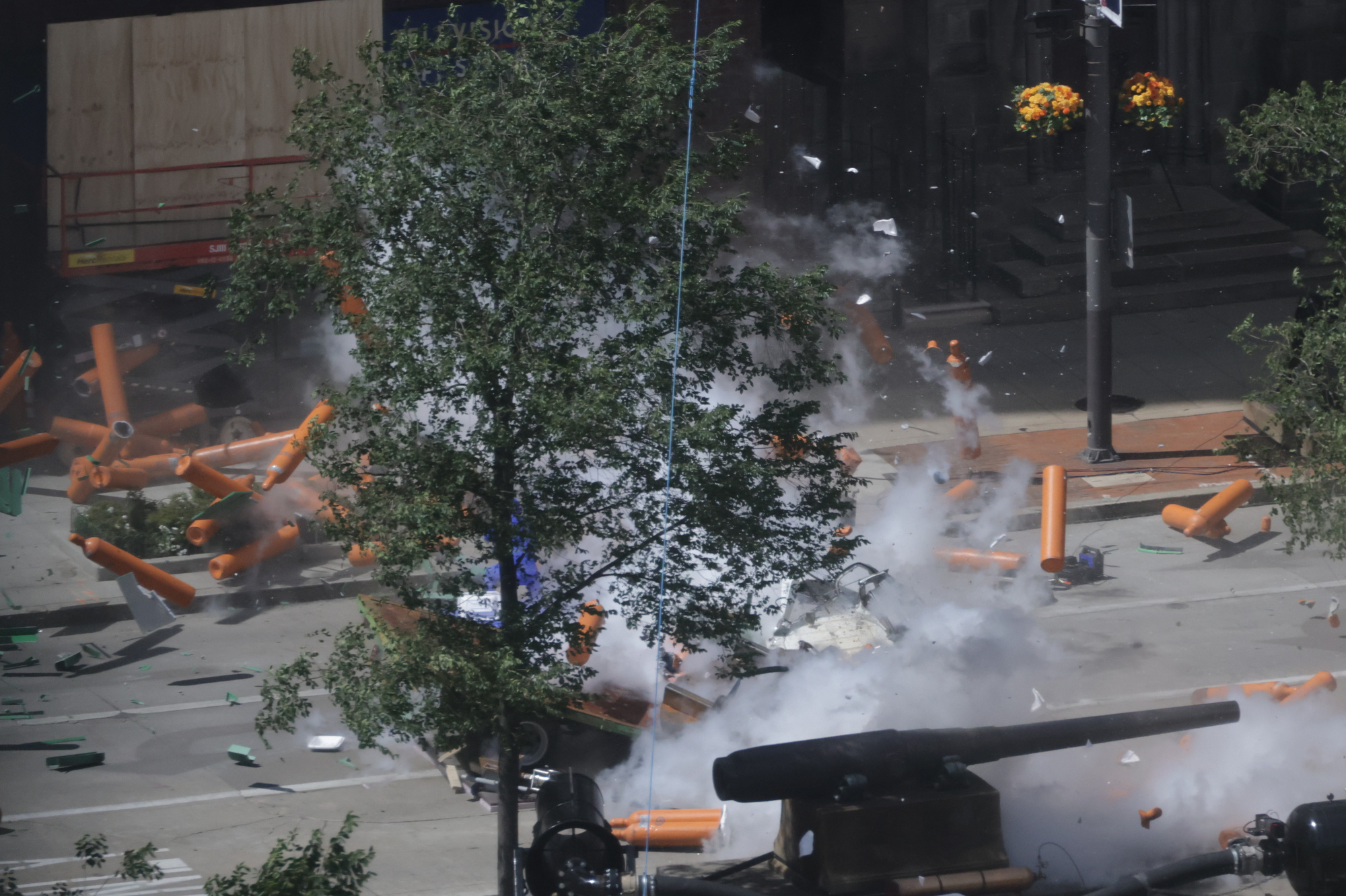 Superman movie resumes at Cleveland’s Public Square, July 2, 2024 ...