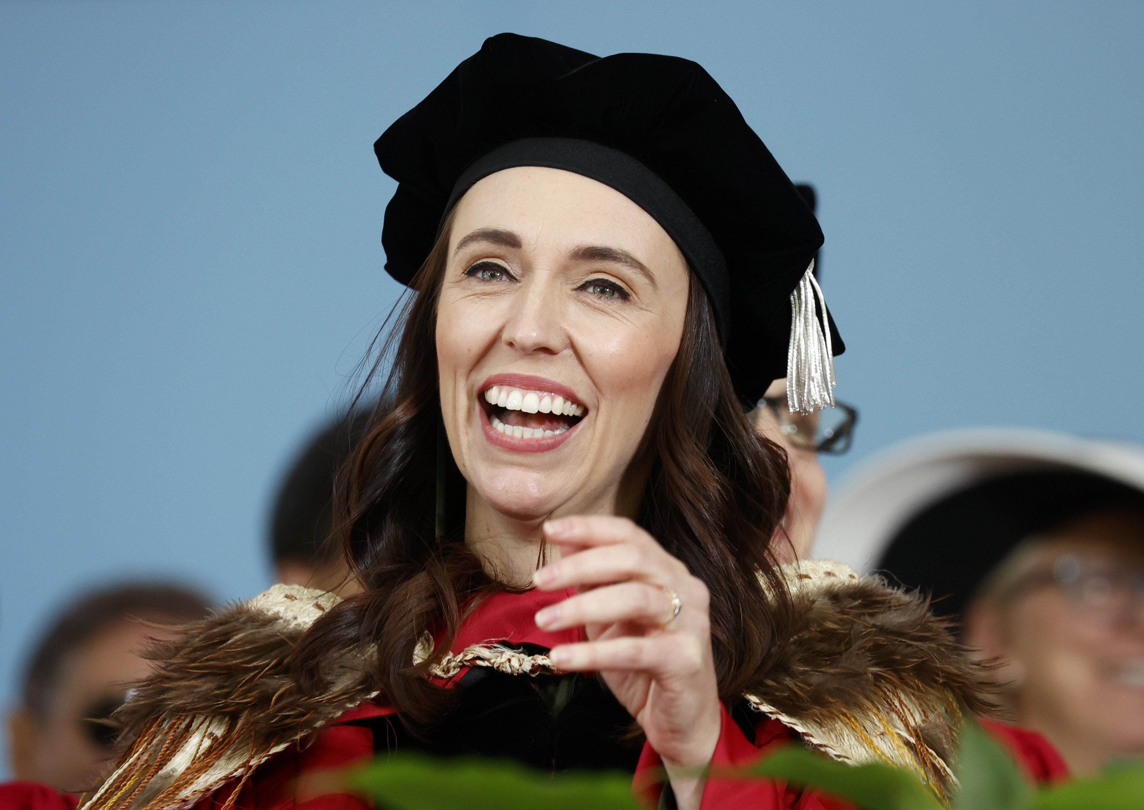 New Zealand Prime Minister Jacinda Ardern at Harvard University ...