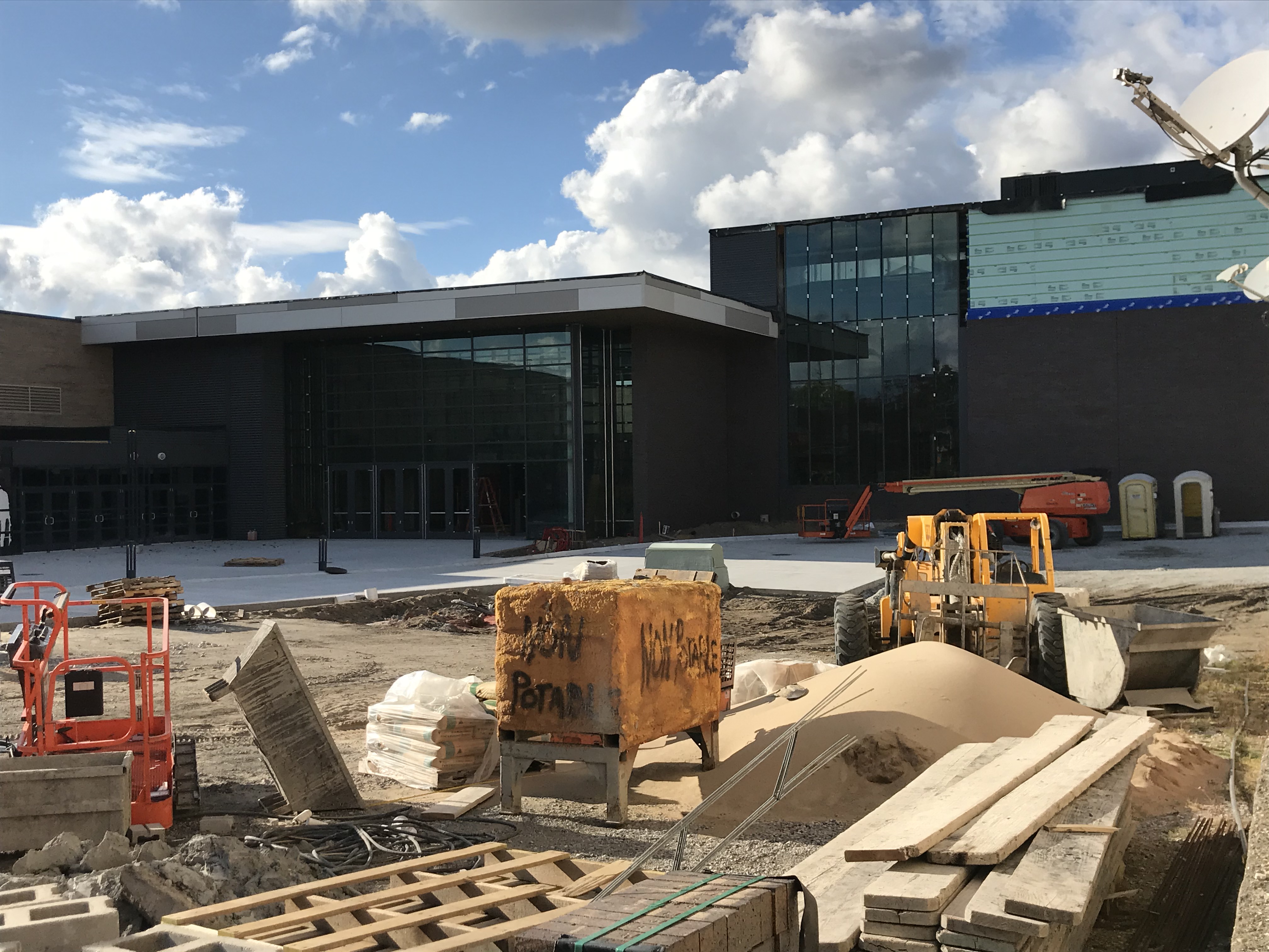 New entry facade at Mercy Health Arena - mlive.com
