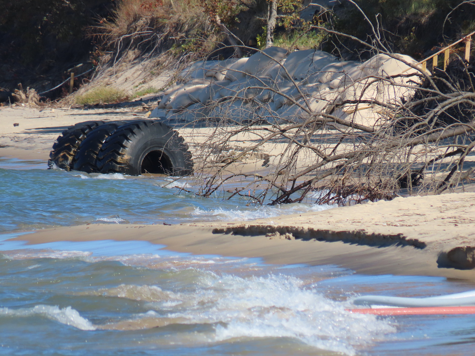 Beach armor plans rile Lake Michigan town - mlive.com