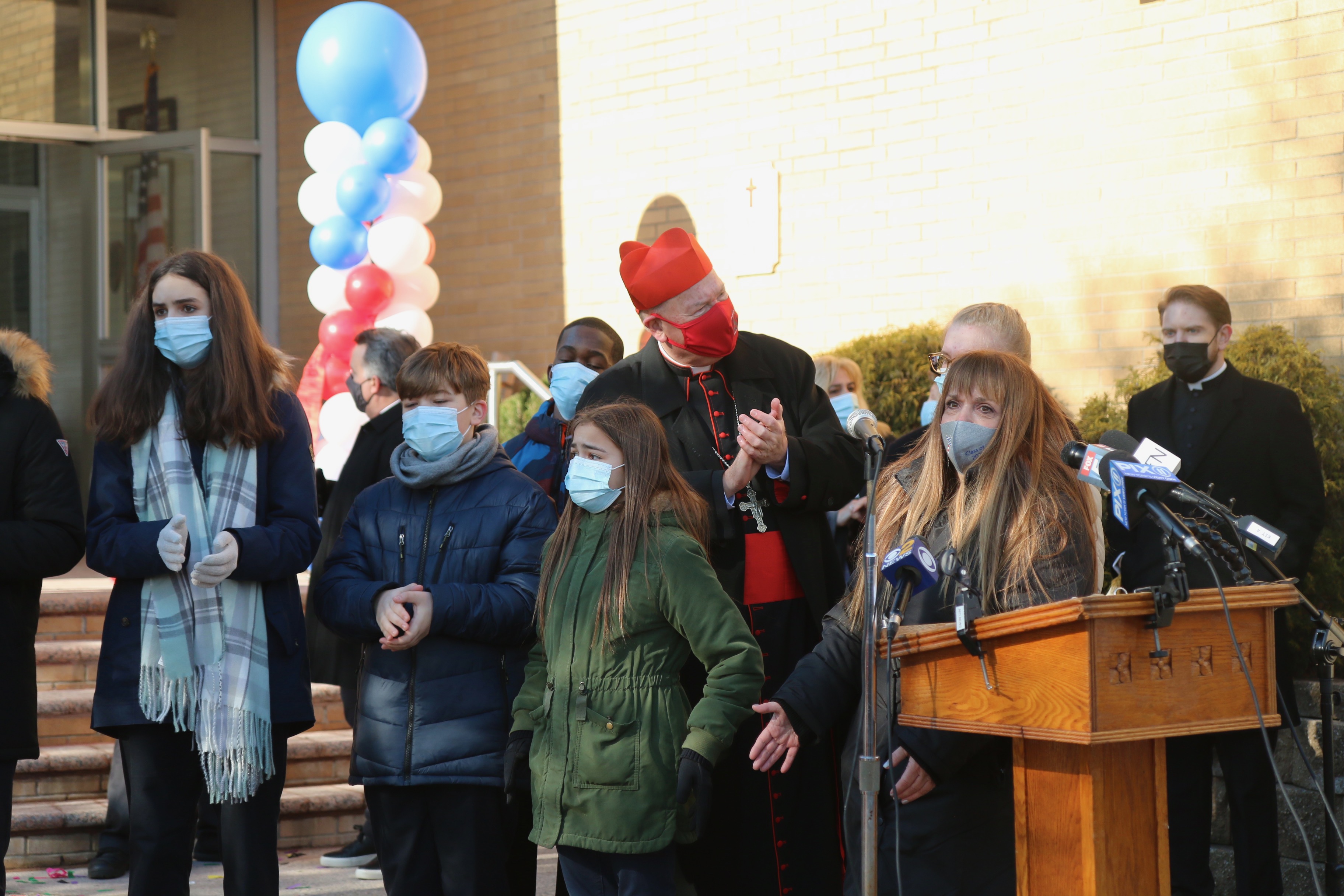Cardinal Dolan blesses new Father Vincent Capodanno Catholic Academy ...