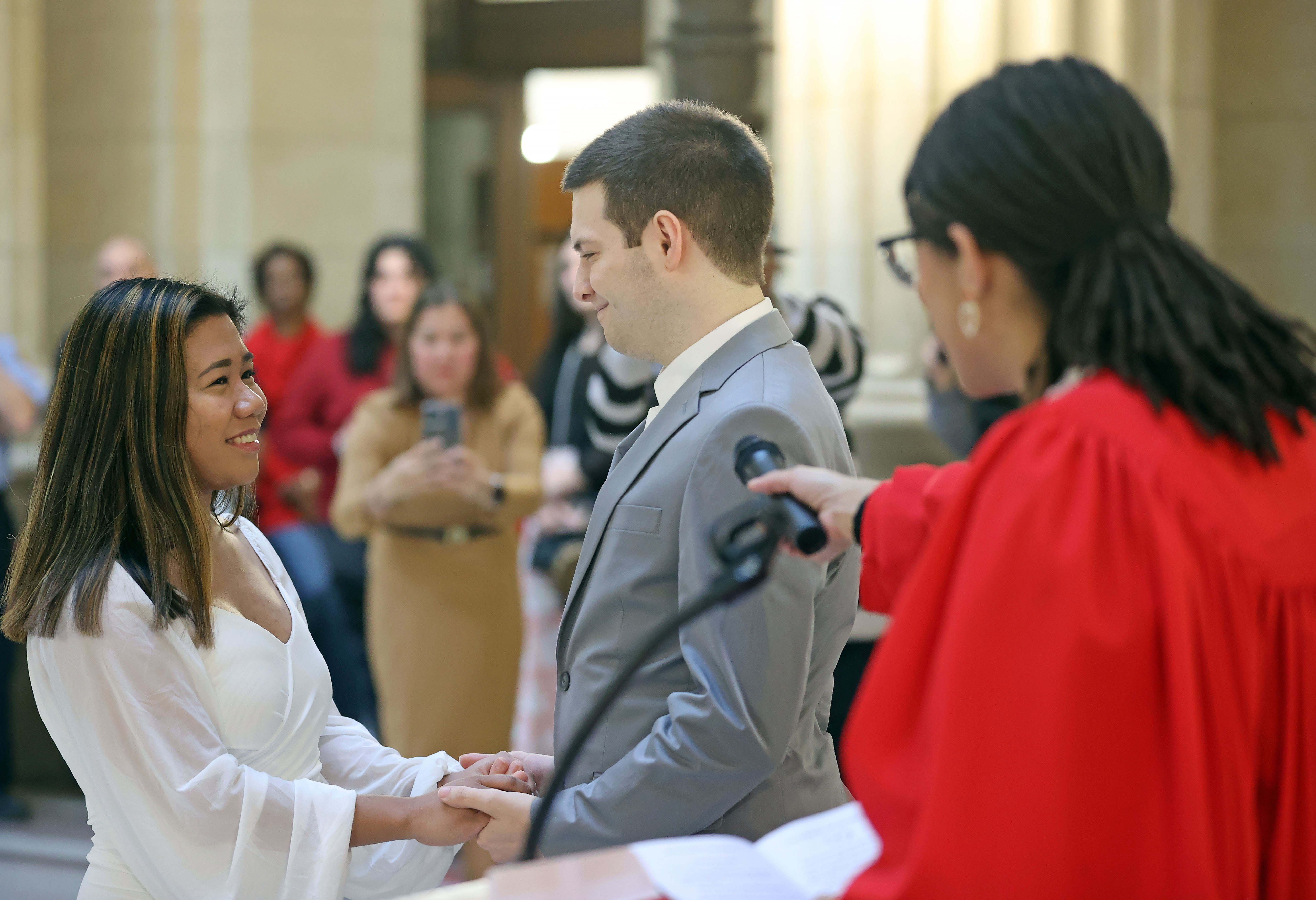 Valentine’s Day weddings at Cleveland City Hall, February 14, 2024 ...