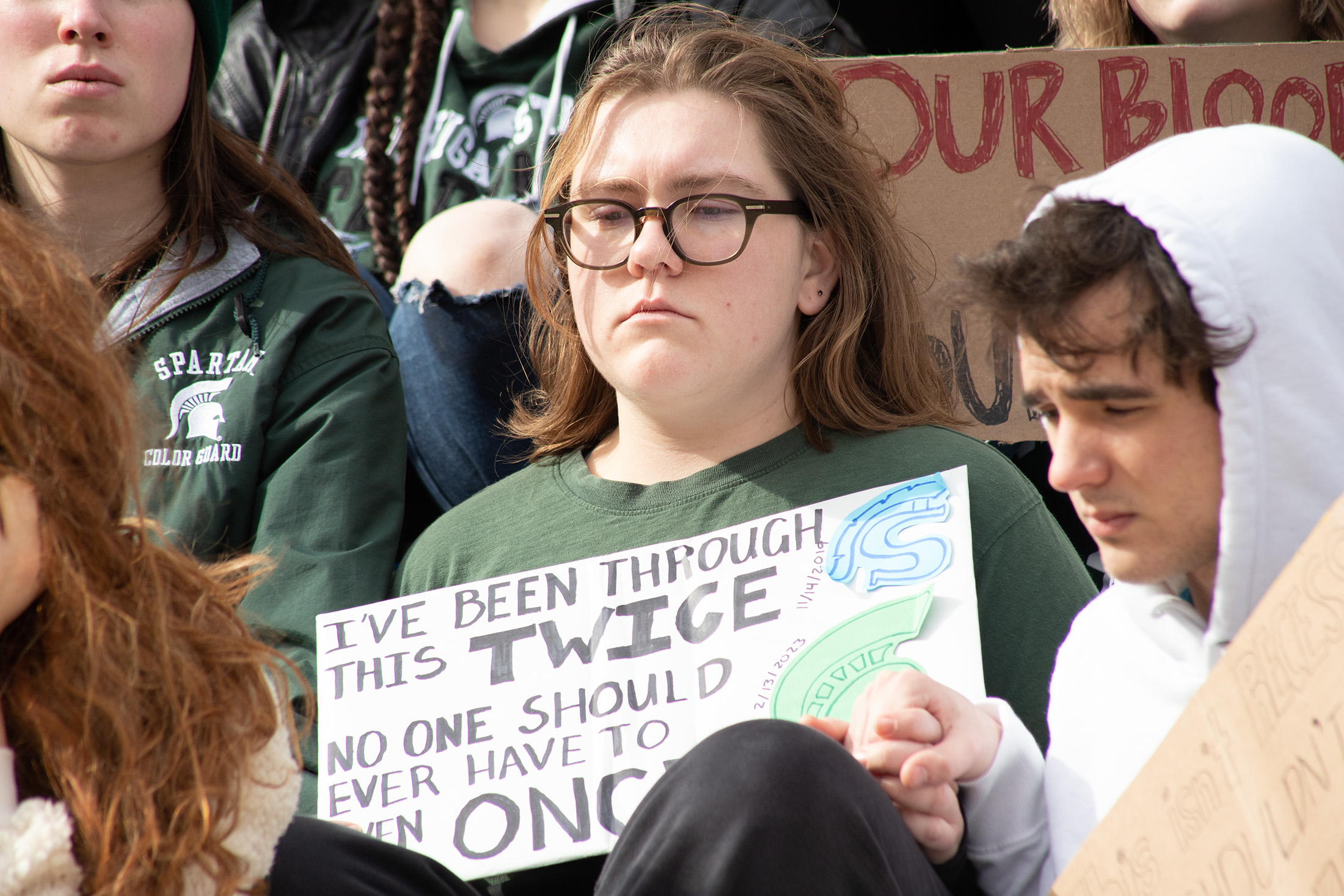 Michigan State students protest gun violence at state capitol - mlive.com