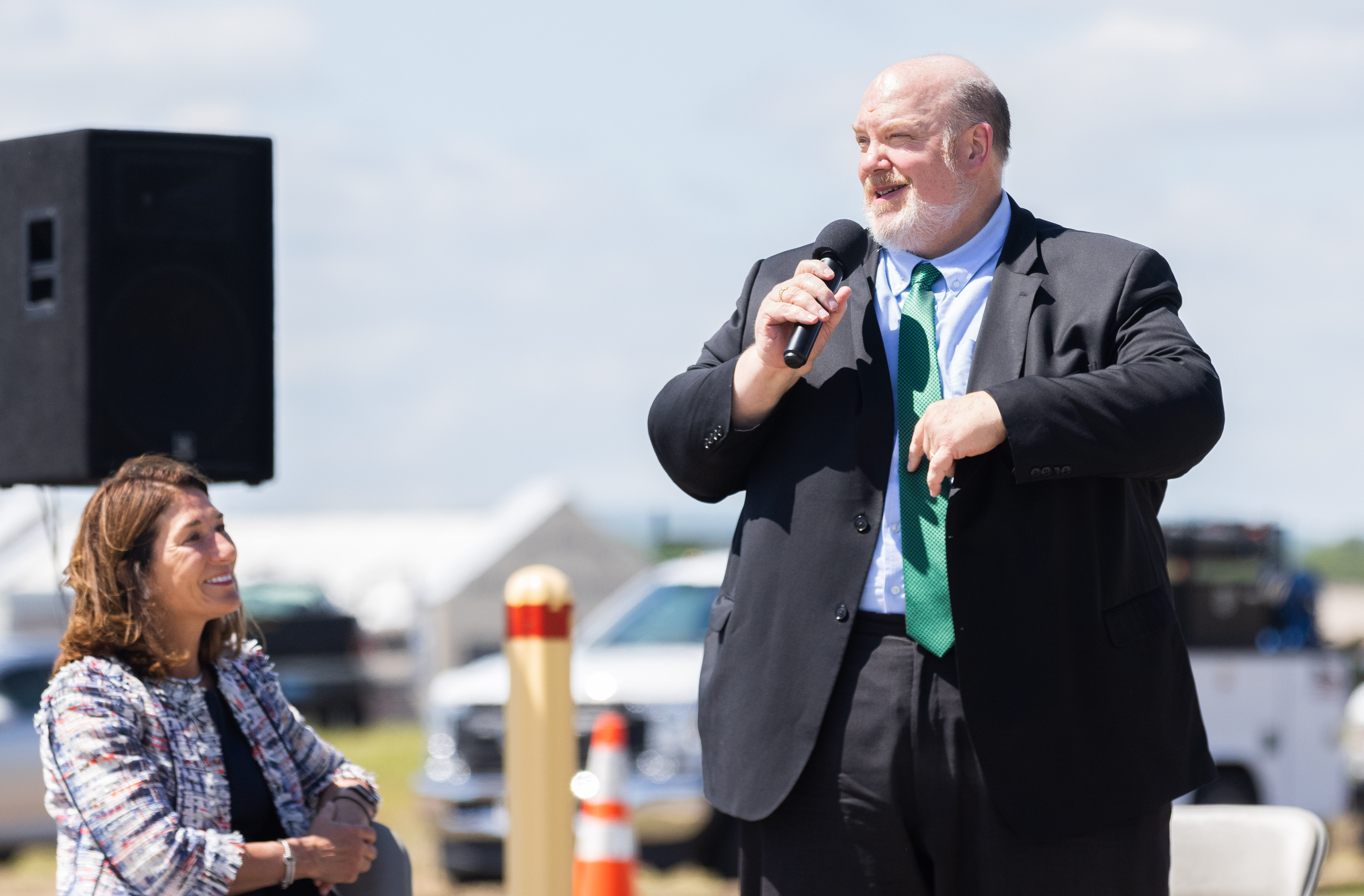Taxiway Sierra ceremonial groundbreaking at Westfield-Barnes Regional ...