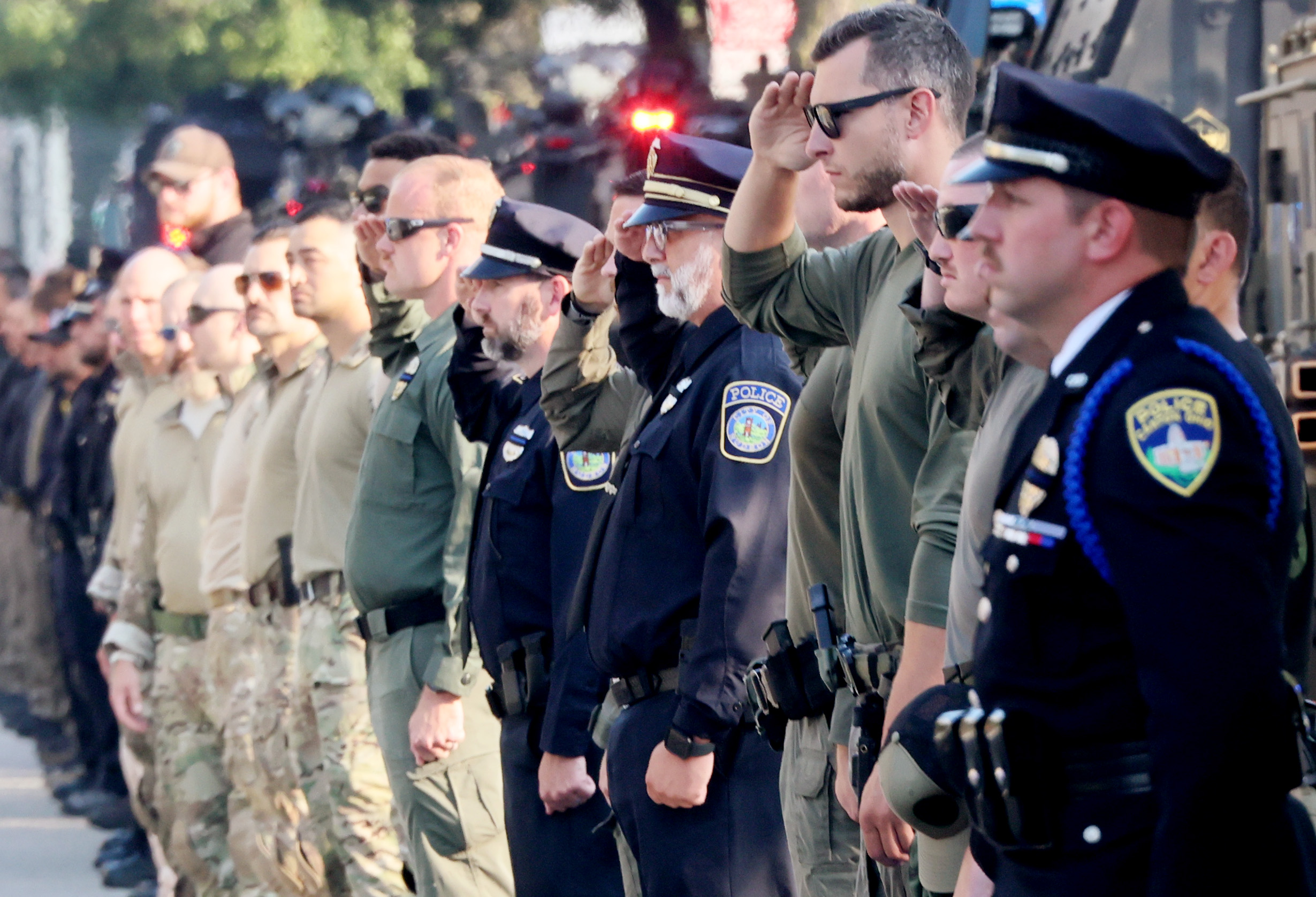 Funeral procession and service for Lorain police officer Phillip Wagner ...