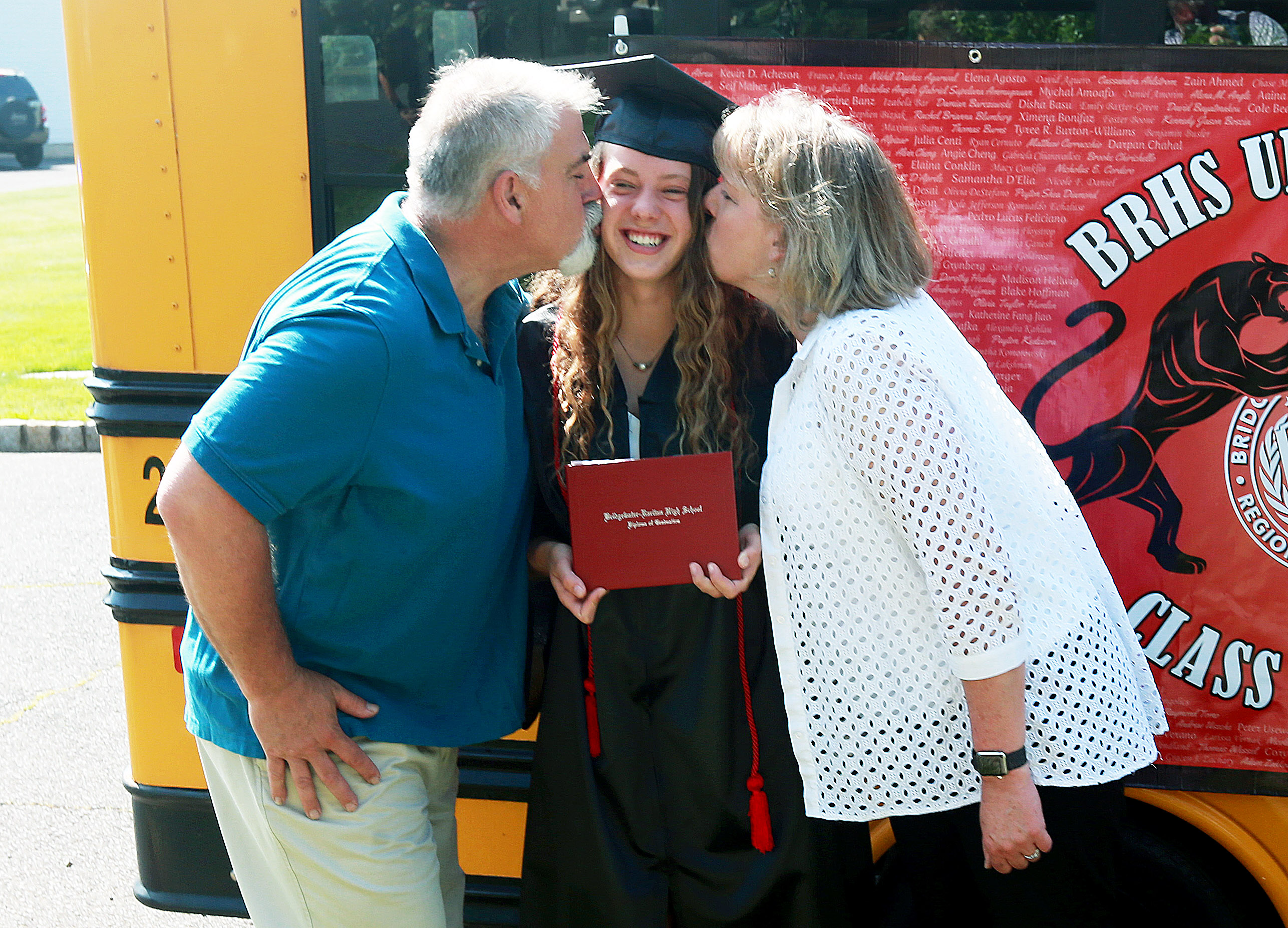 Graduation bus visits high school seniors at home - nj.com