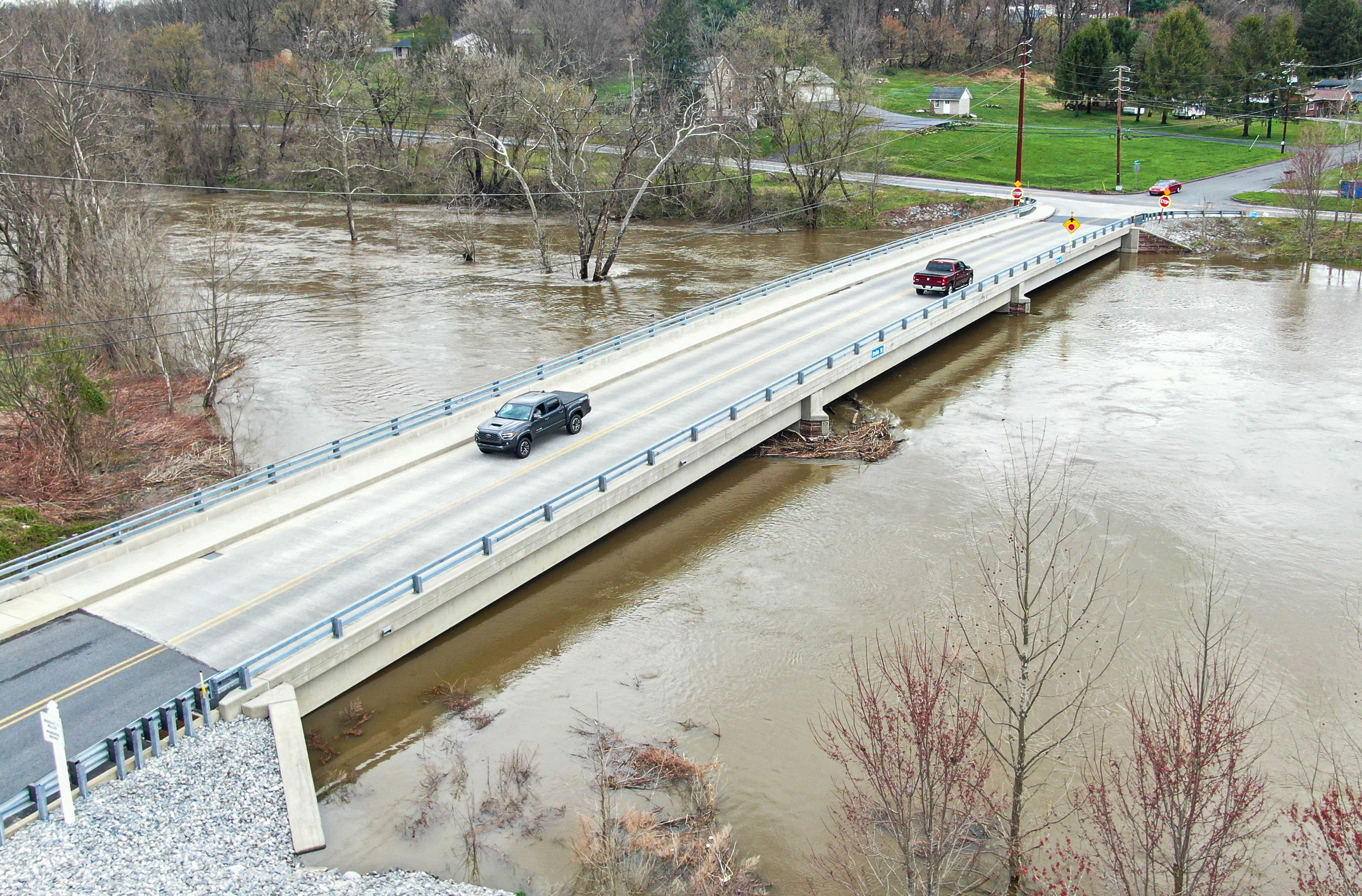An aerial view of flooding throughout central Pa. - pennlive.com