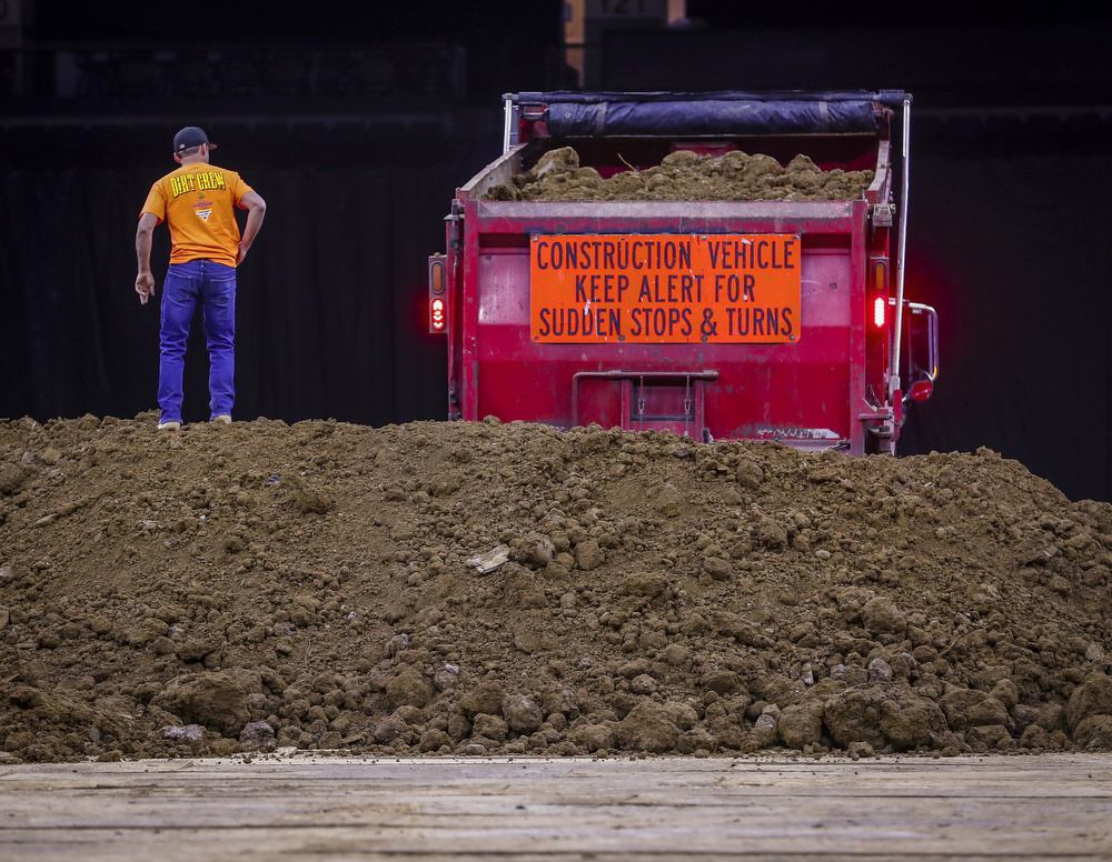 Prepping for Monster Jam at PPL Center on Feb. 24, 2022 ...