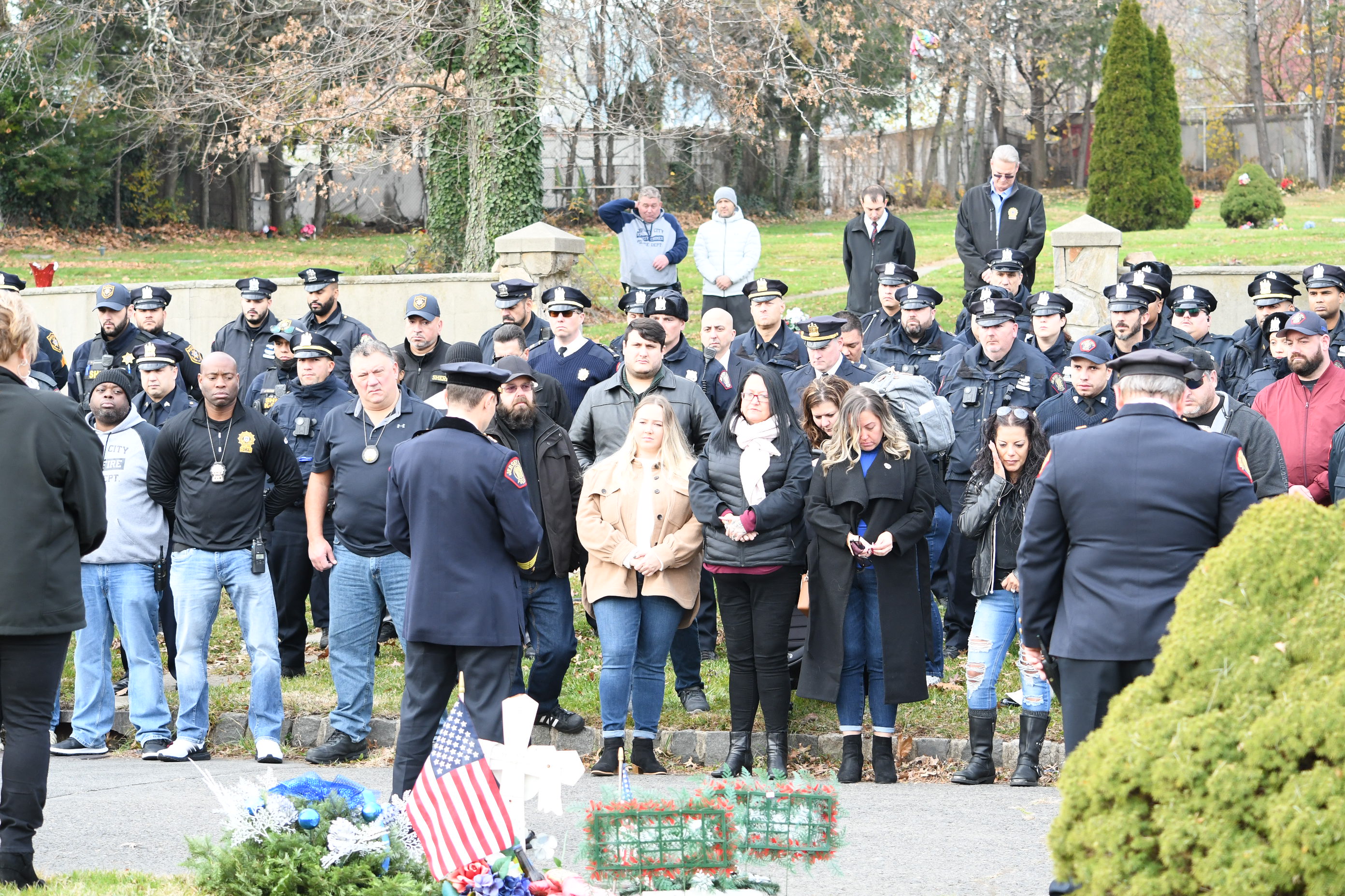 Jersey City Police Department memorial ceremony for Detective Joseph ...