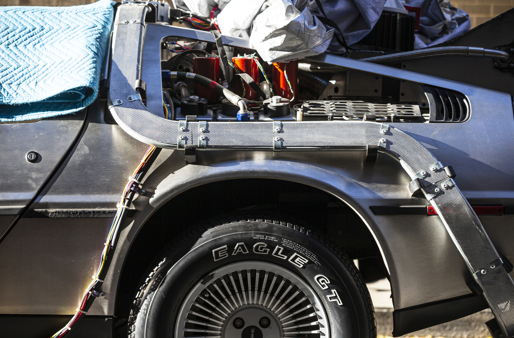 DeLorean Back to the Future time machine arrives at Whitaker Center ...