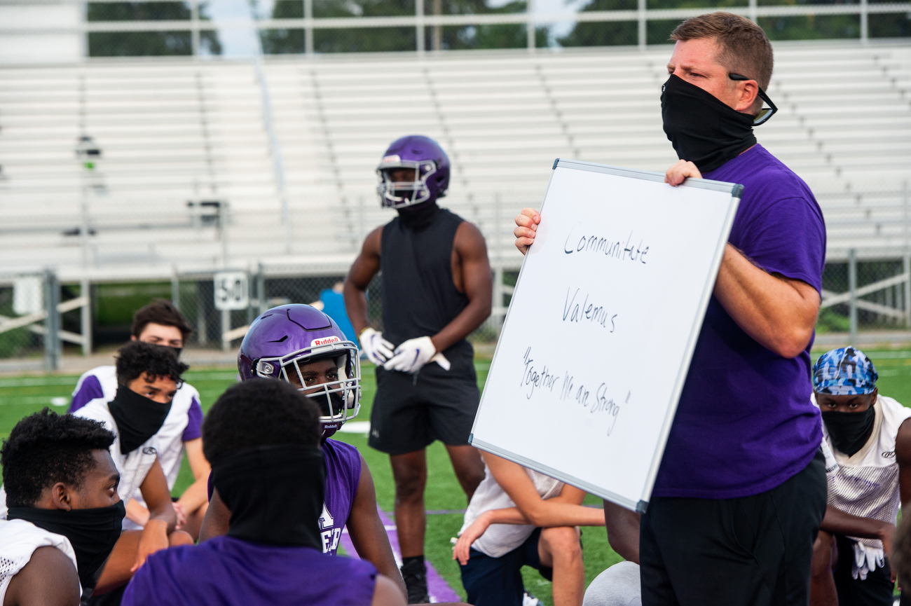 Ann Arbor Pioneer Football Practice 2020 - mlive.com