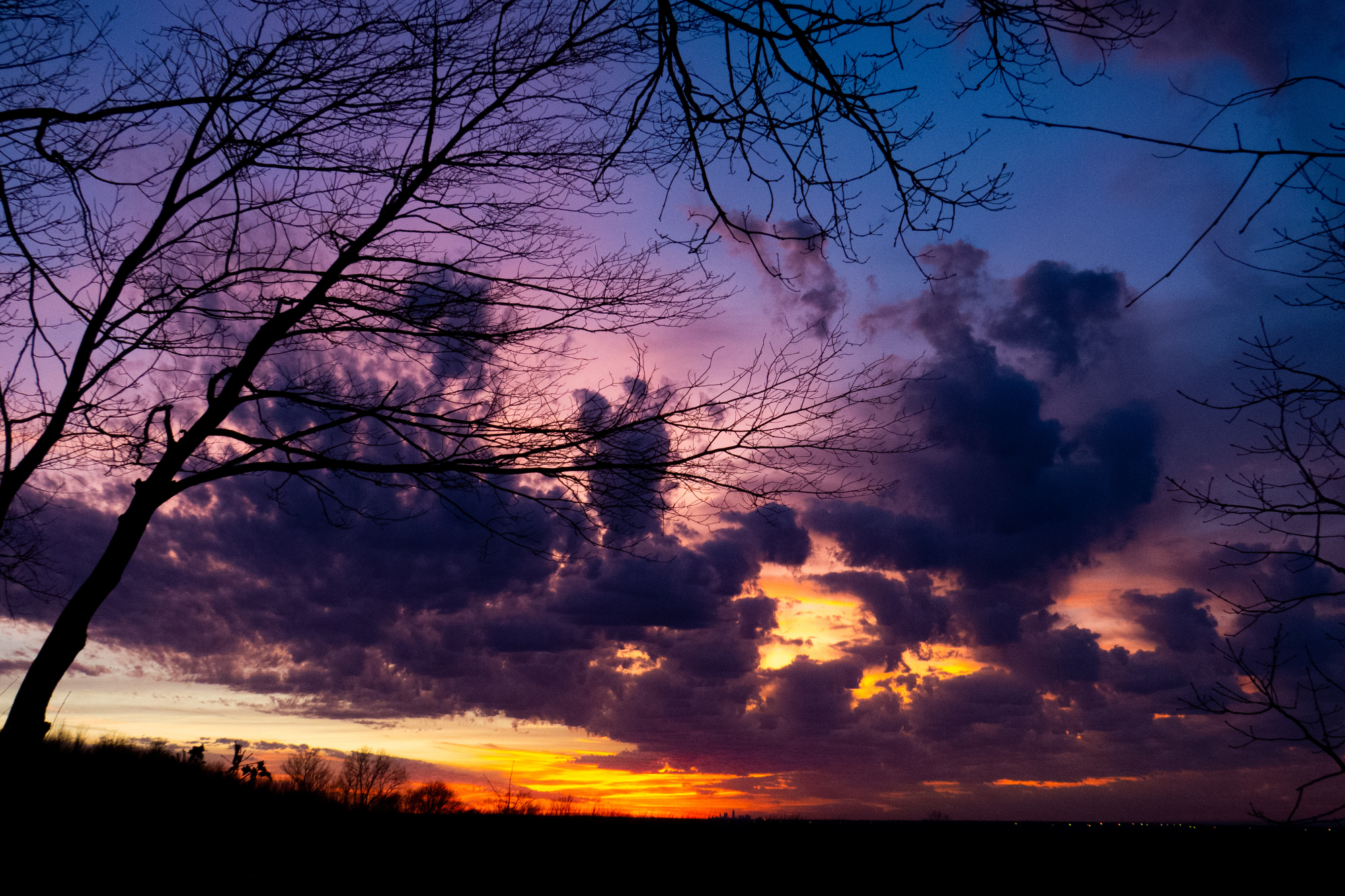 Sunset over Cleveland skyline, Nov 19, 2020 - cleveland.com