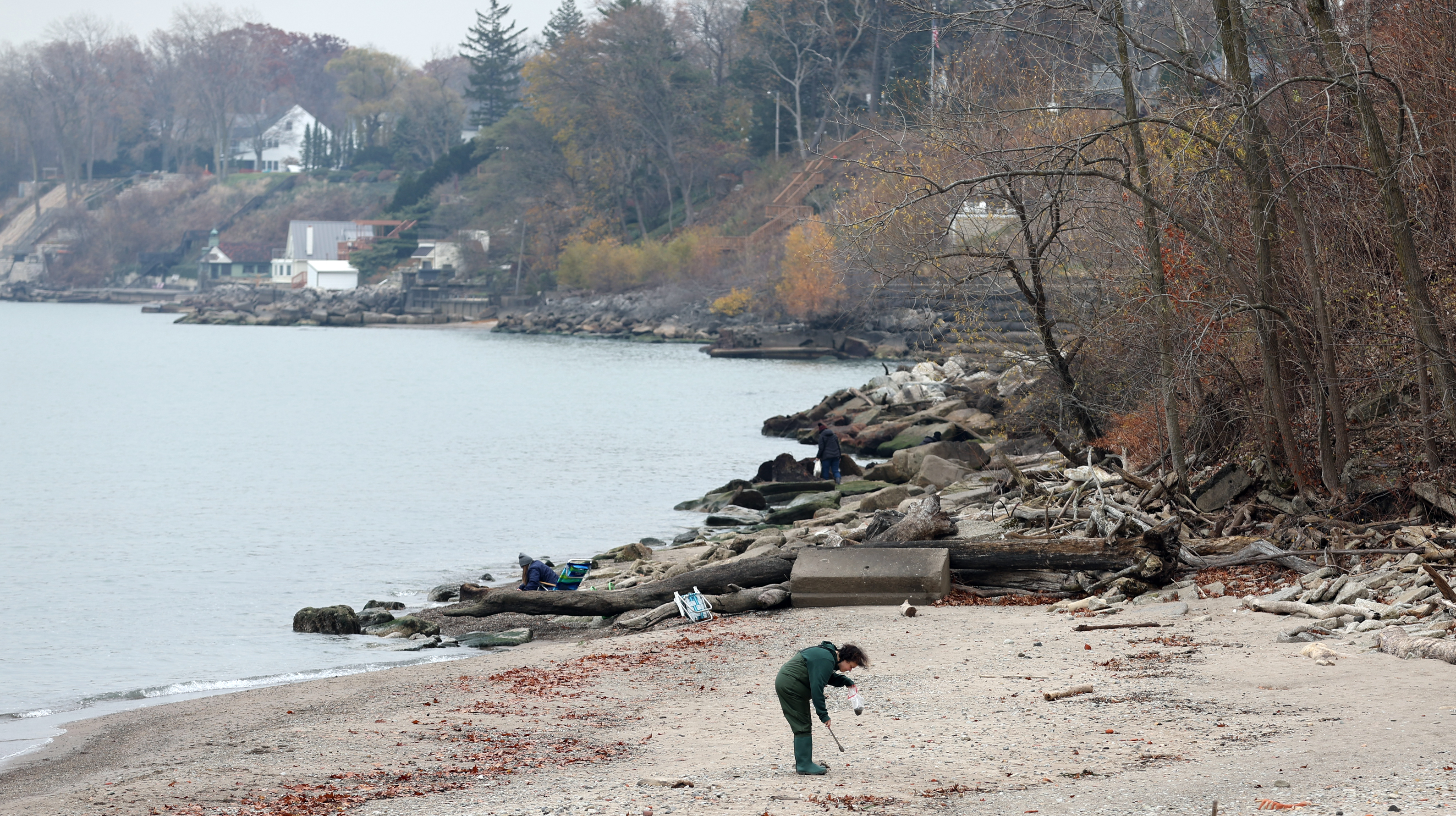 Lake Erie water levels retreat, November 20, 2025 - cleveland.com