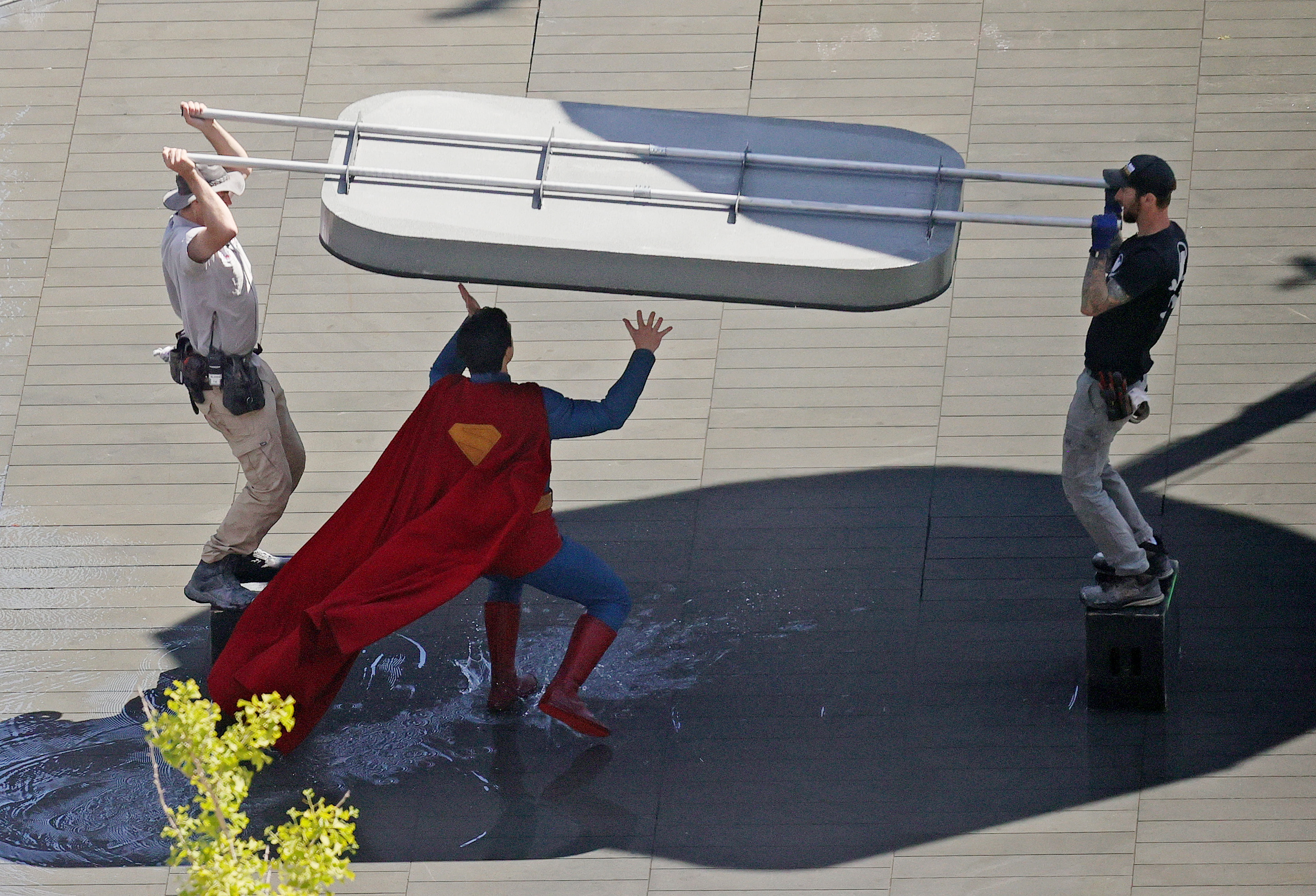 Superman movie takes over Cleveland’s Public Square, July 1, 2024 - cleveland.com