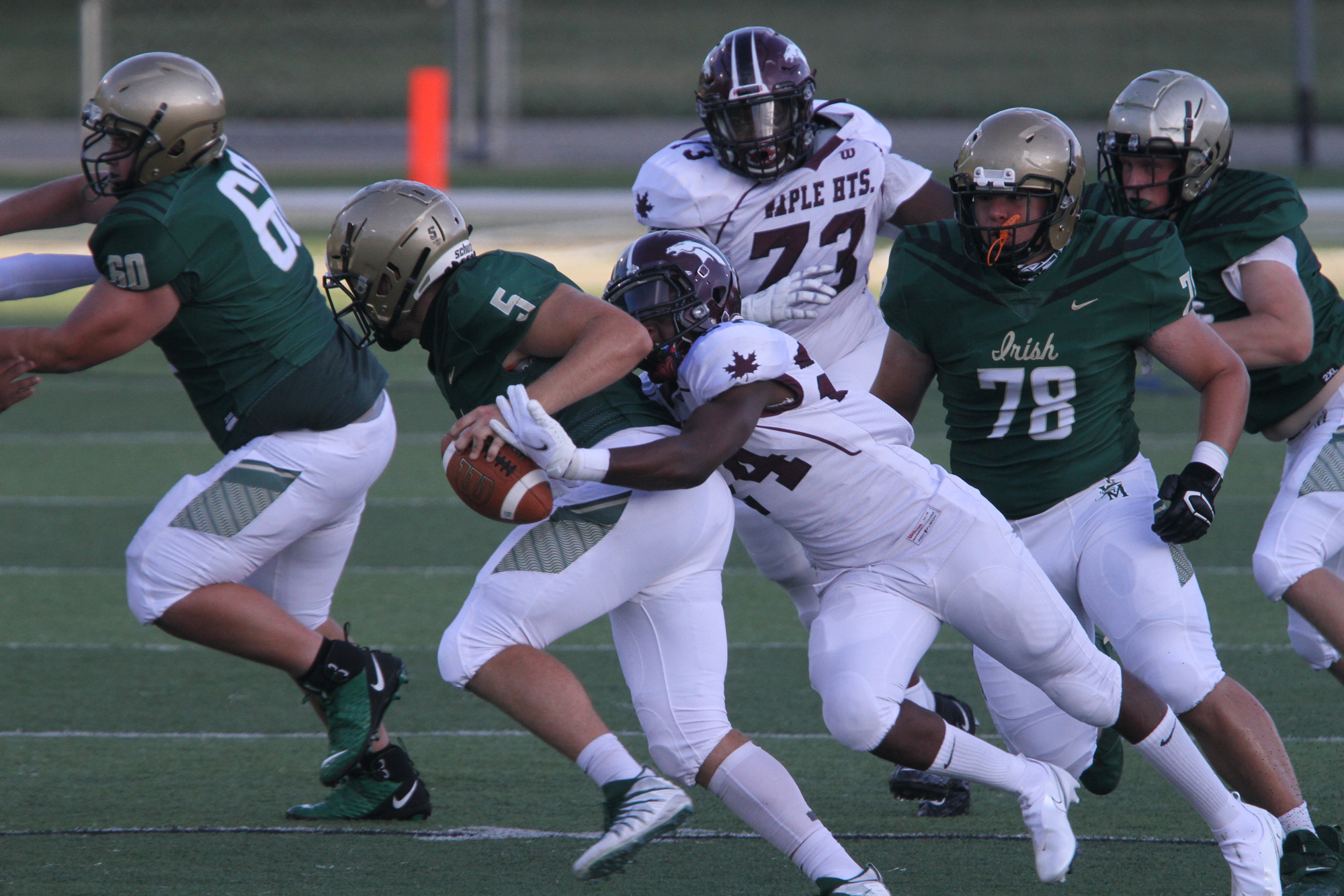 Maple Heights at St. Vincent-St Mary Football, August 29, 2020 ...
