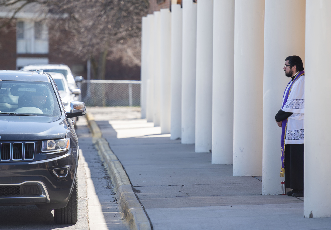 Drive-thru confession at St. Francis of Assisi Roman Catholic Parish in ...