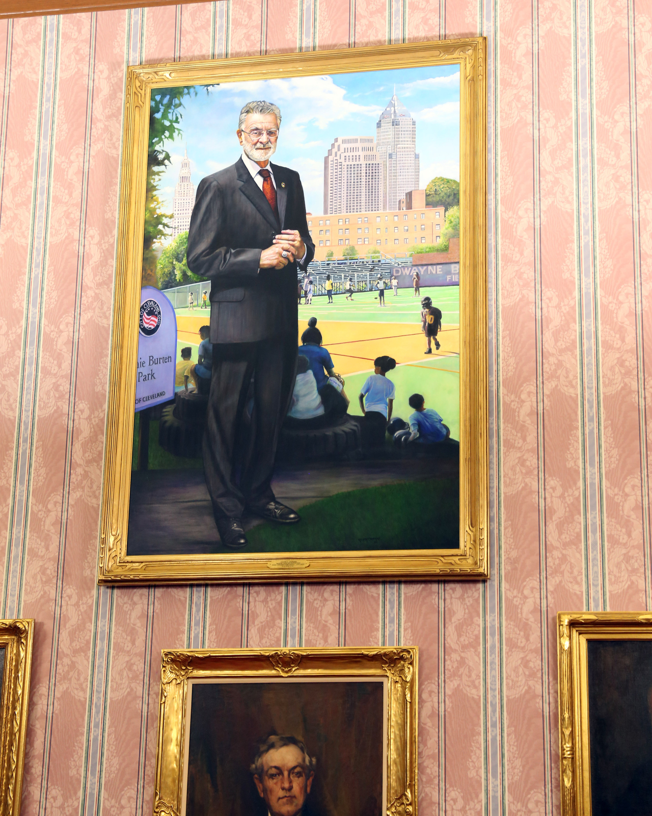 Outgoing Cleveland Mayor Frank Jackson unveils official portrait ...