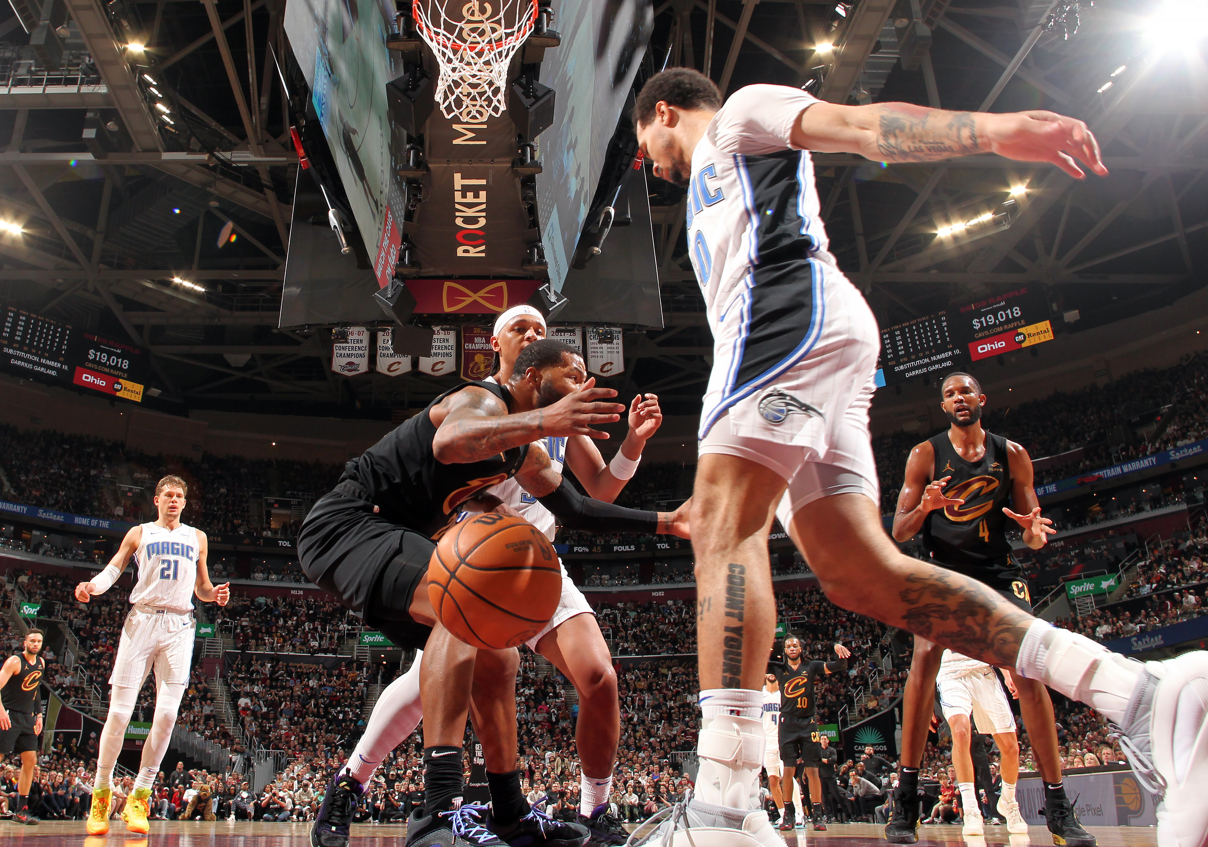 Cleveland Cavaliers vs. Orlando Magic, NBA playoffs round 1, game 5 ...