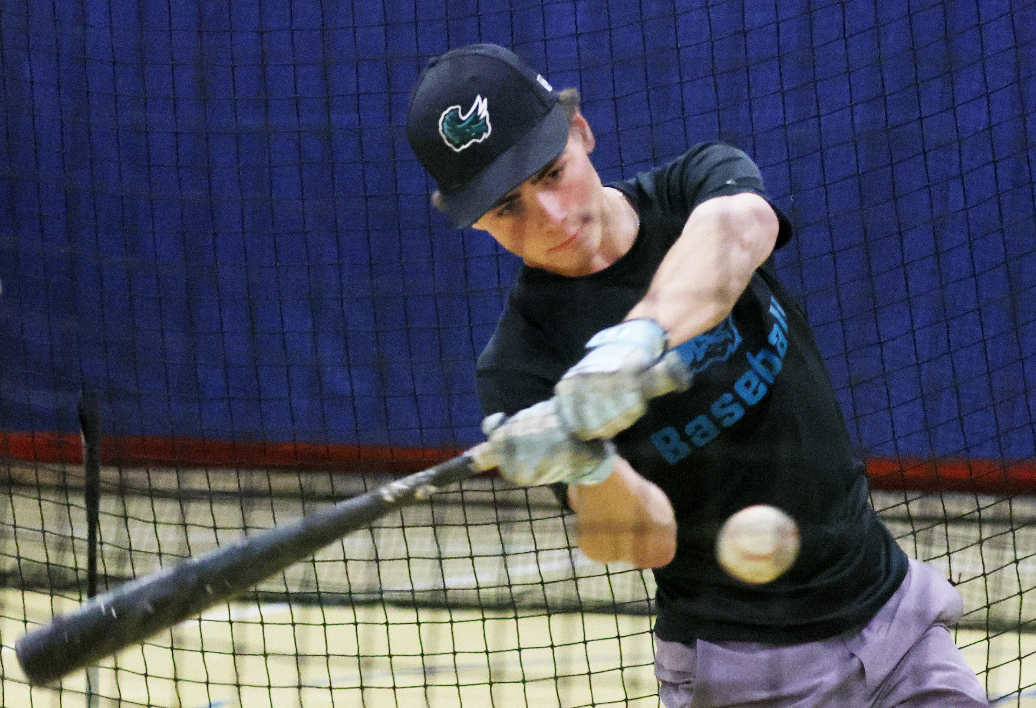 The Tri-C Triceratops baseball team practices before the start of their ...