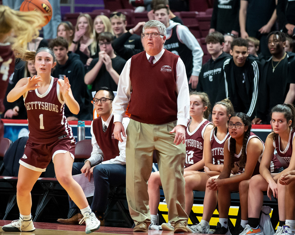 Gettysburg defeats Mechanicsburg 42-36 in District 3-5A girls basketball championship game ...