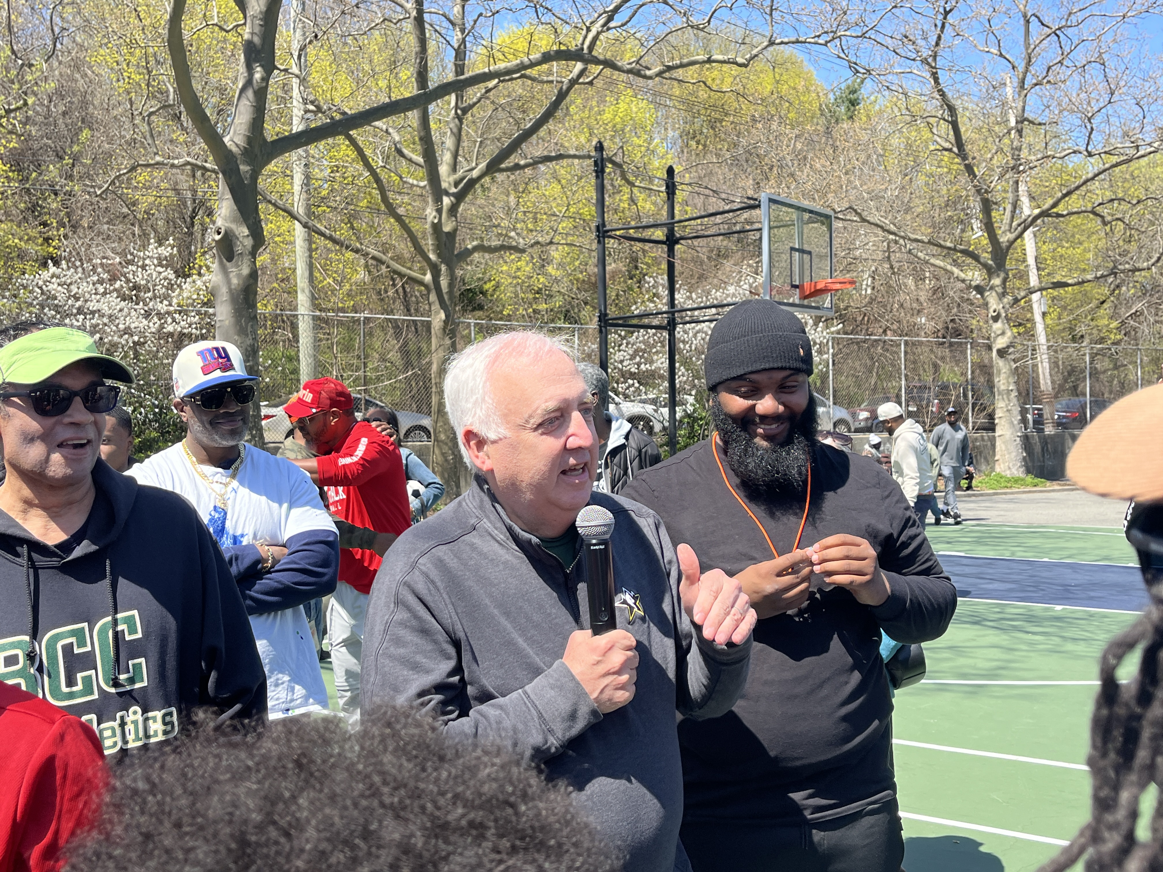 Mahoney playground basketball courts named for Sandy Brock - silive.com