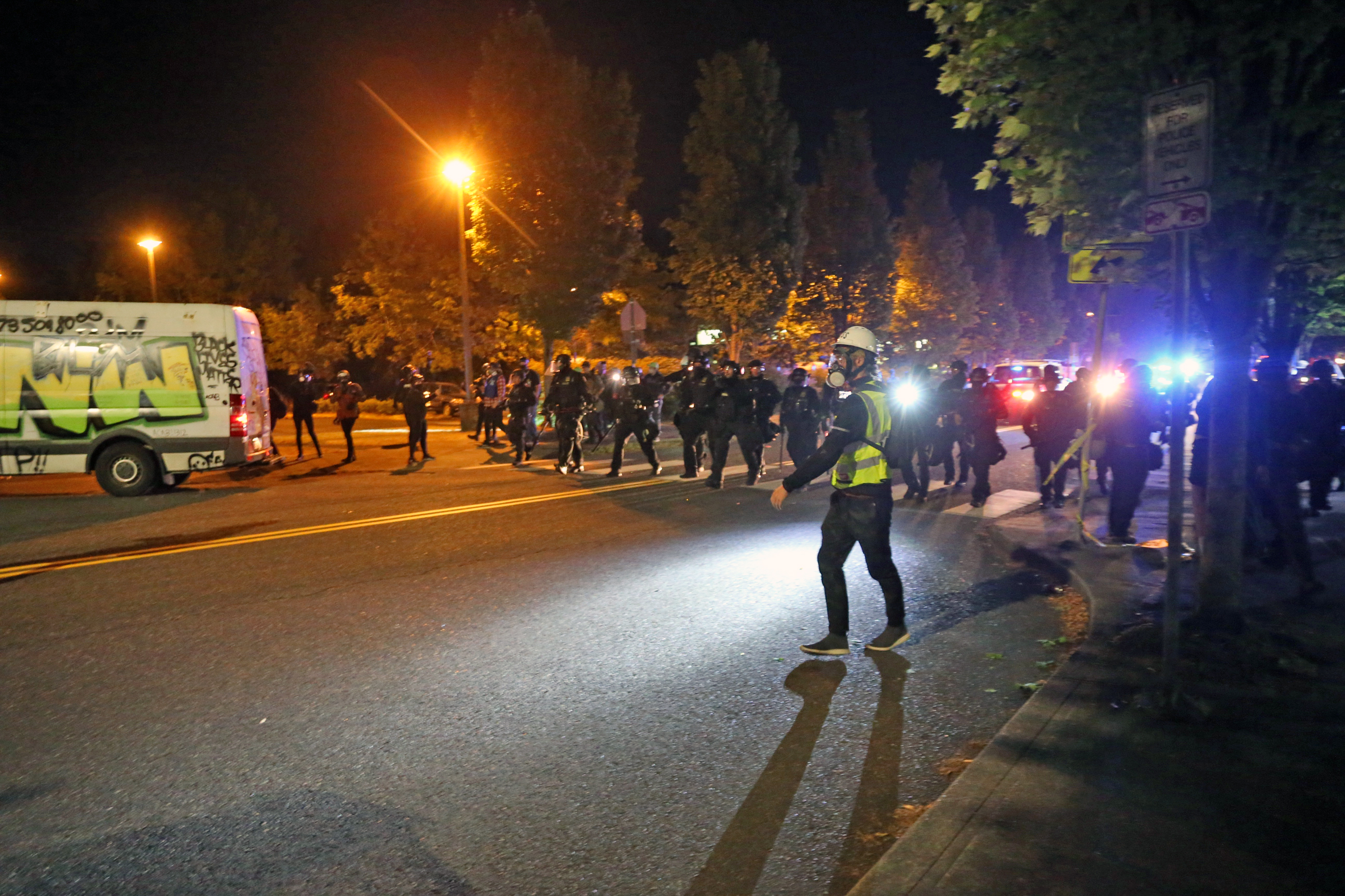 Portland protests on Aug. 6, 2020 - oregonlive.com