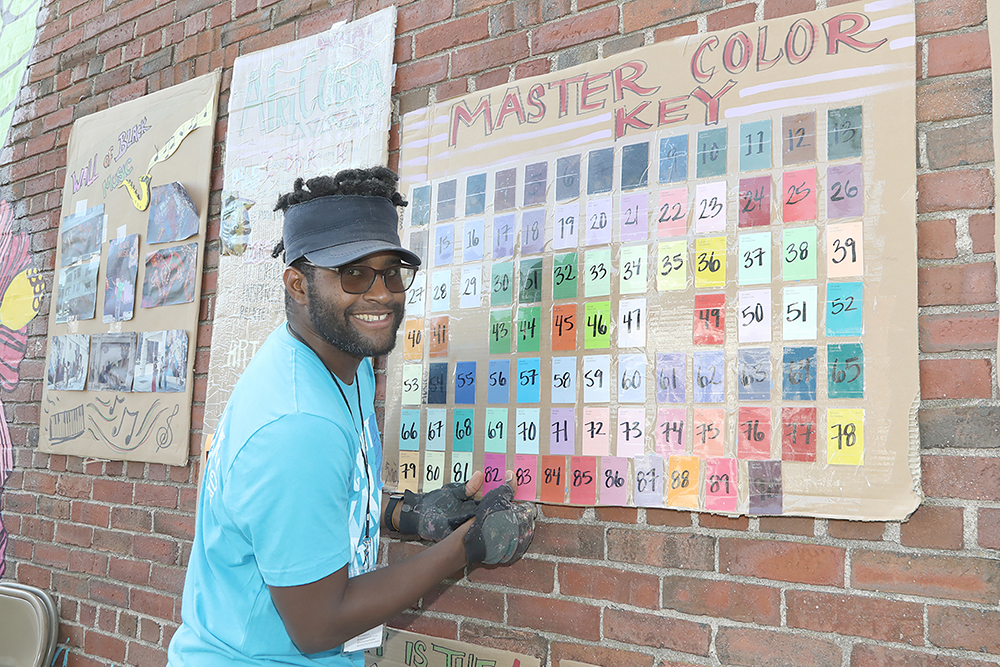 The Mason Square Library Paint Party sponsored by the Community Mural ...