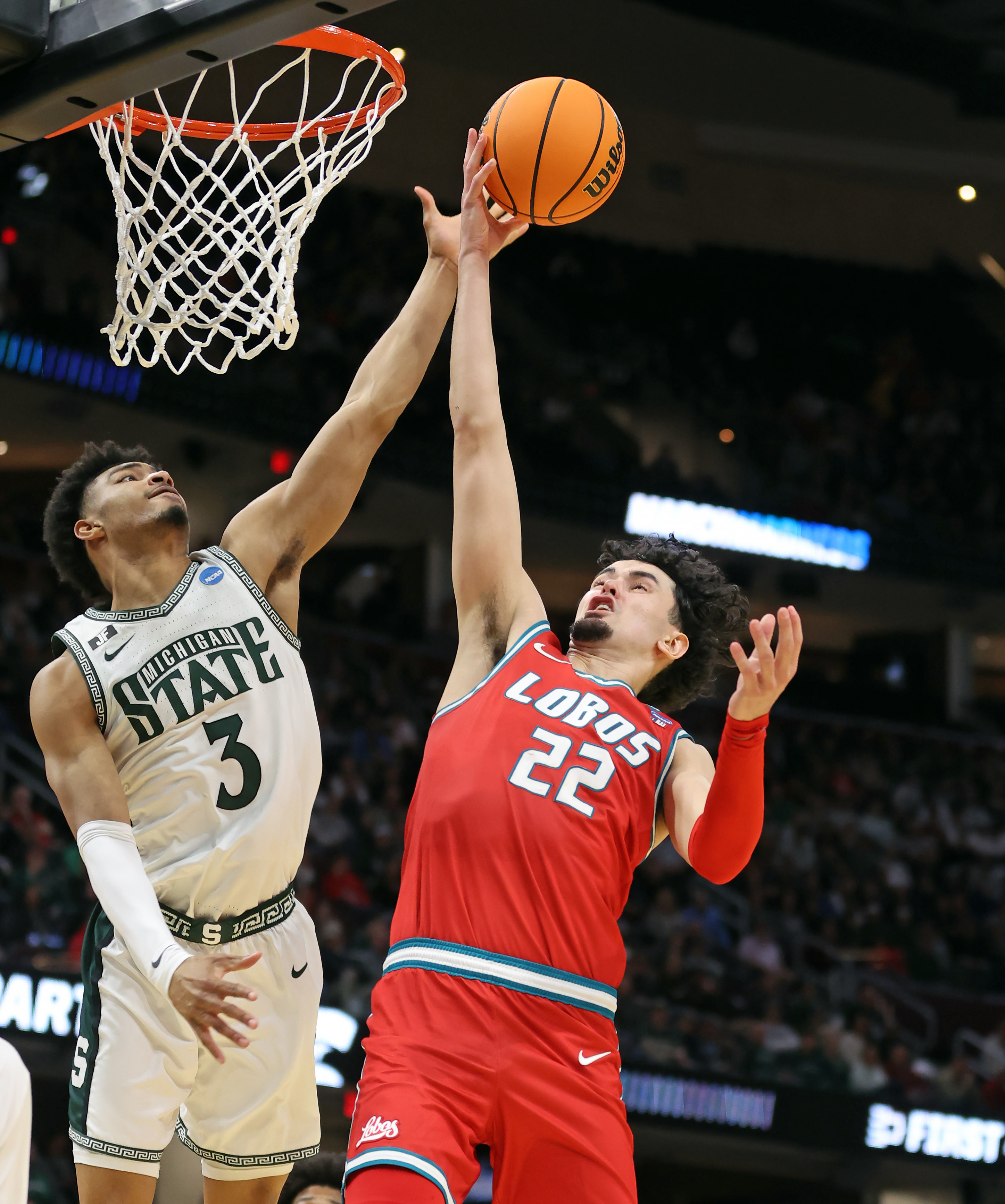 Michigan State Spartans vs. New Mexico Lobos, second round NCAA ...