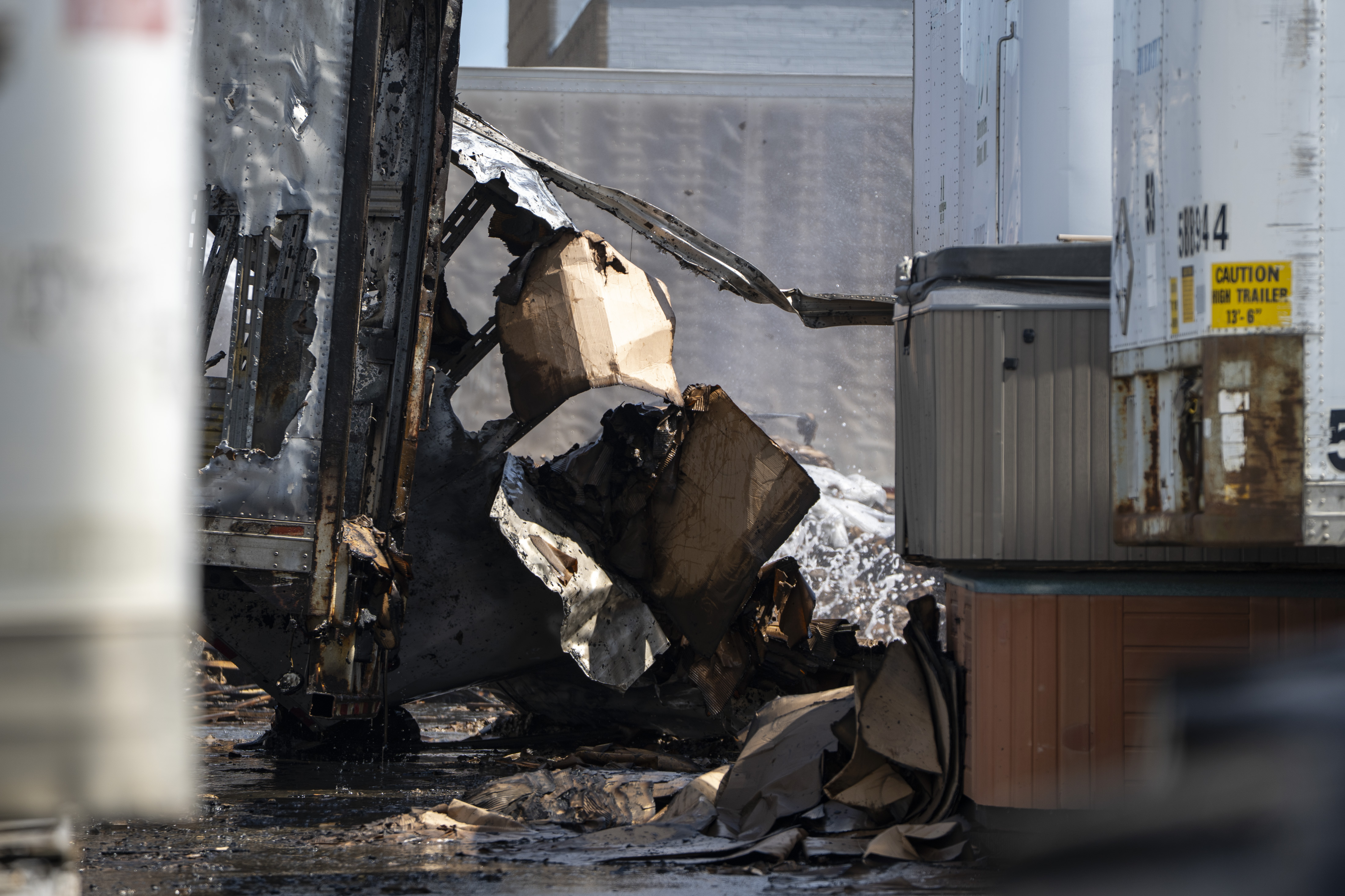 Firefighters work to extinguish a fire at D.I. Enterprises - mlive.com