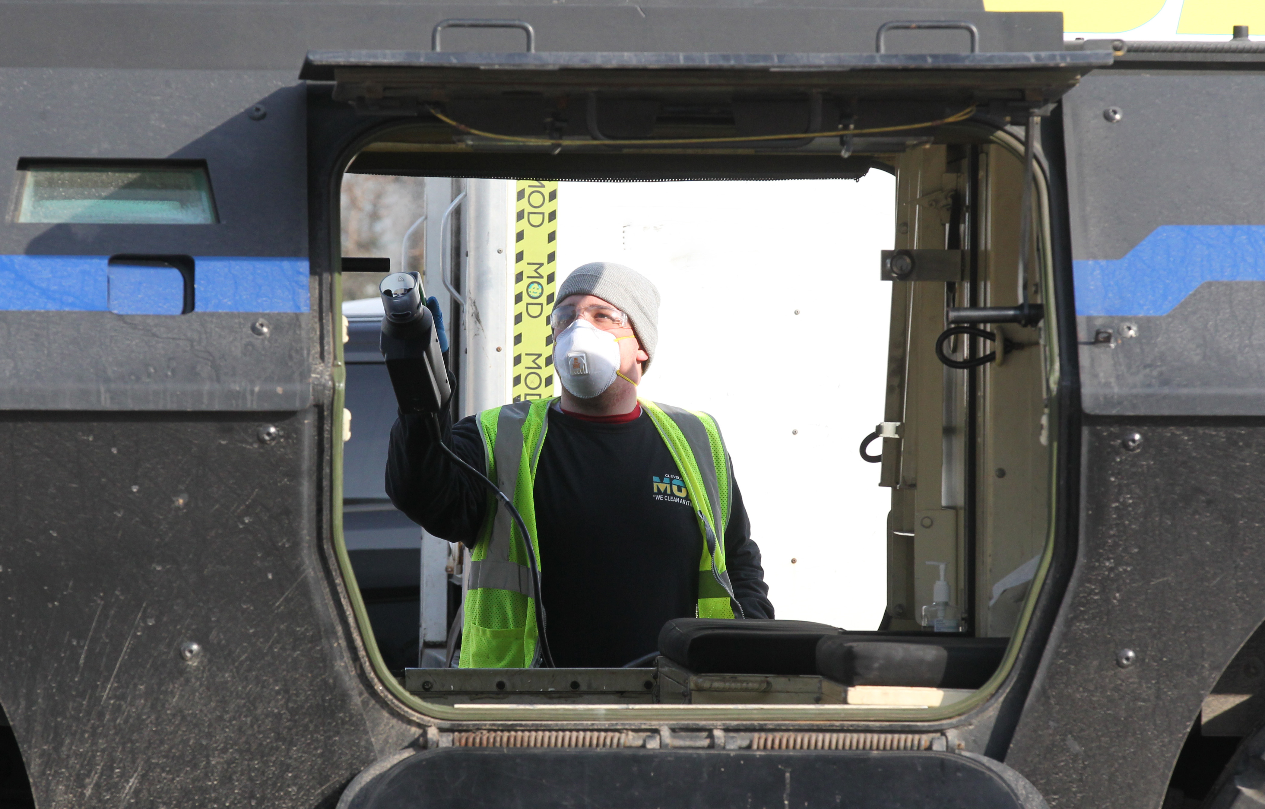 Cleveland first responder vehicles are sterilized for coronavirus at ...