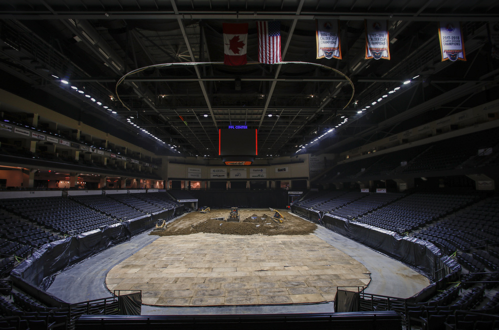 Prepping for Monster Jam at PPL Center on Feb. 24, 2022 ...