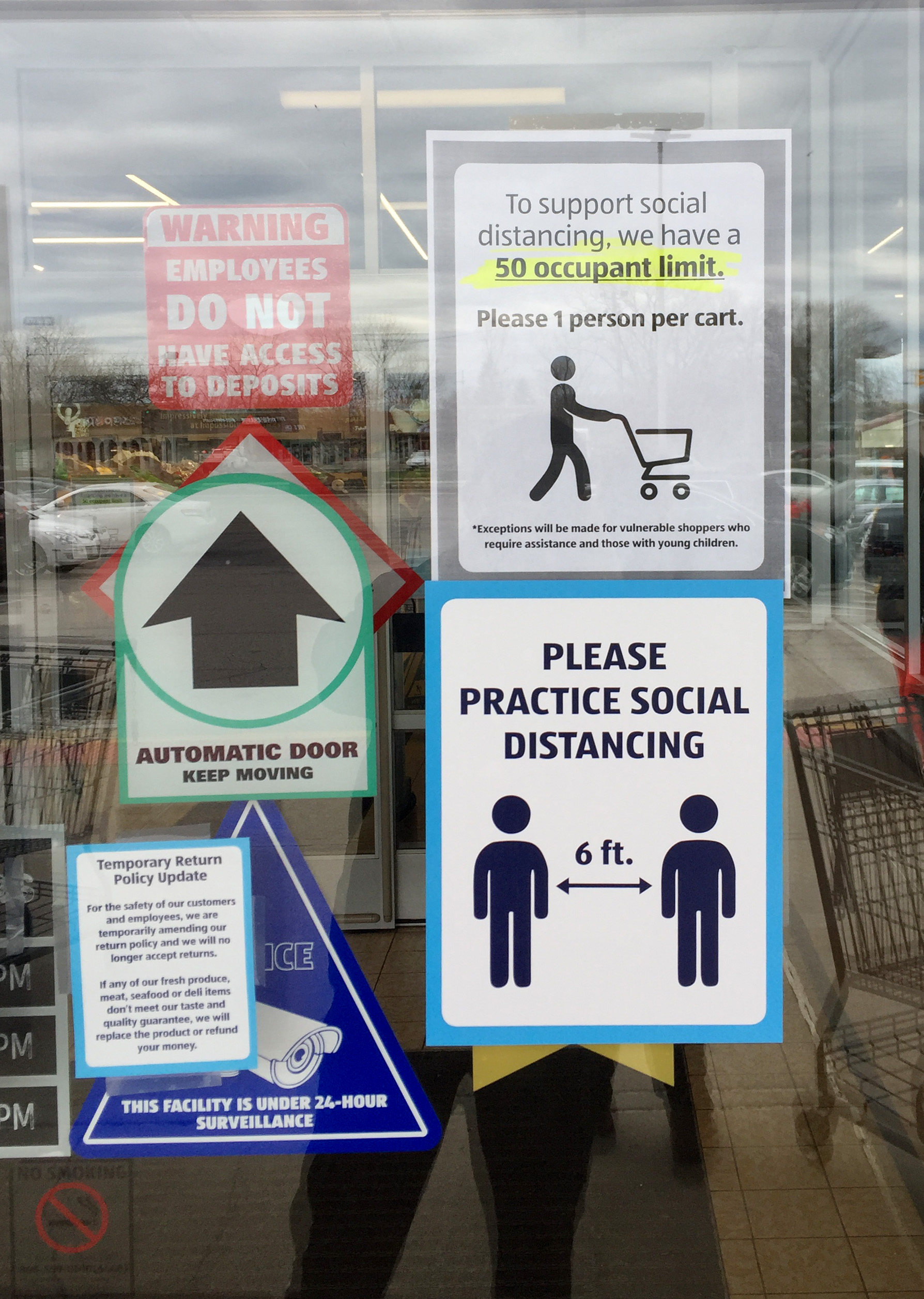 Businesses limit number of shoppers inside stores during the ...