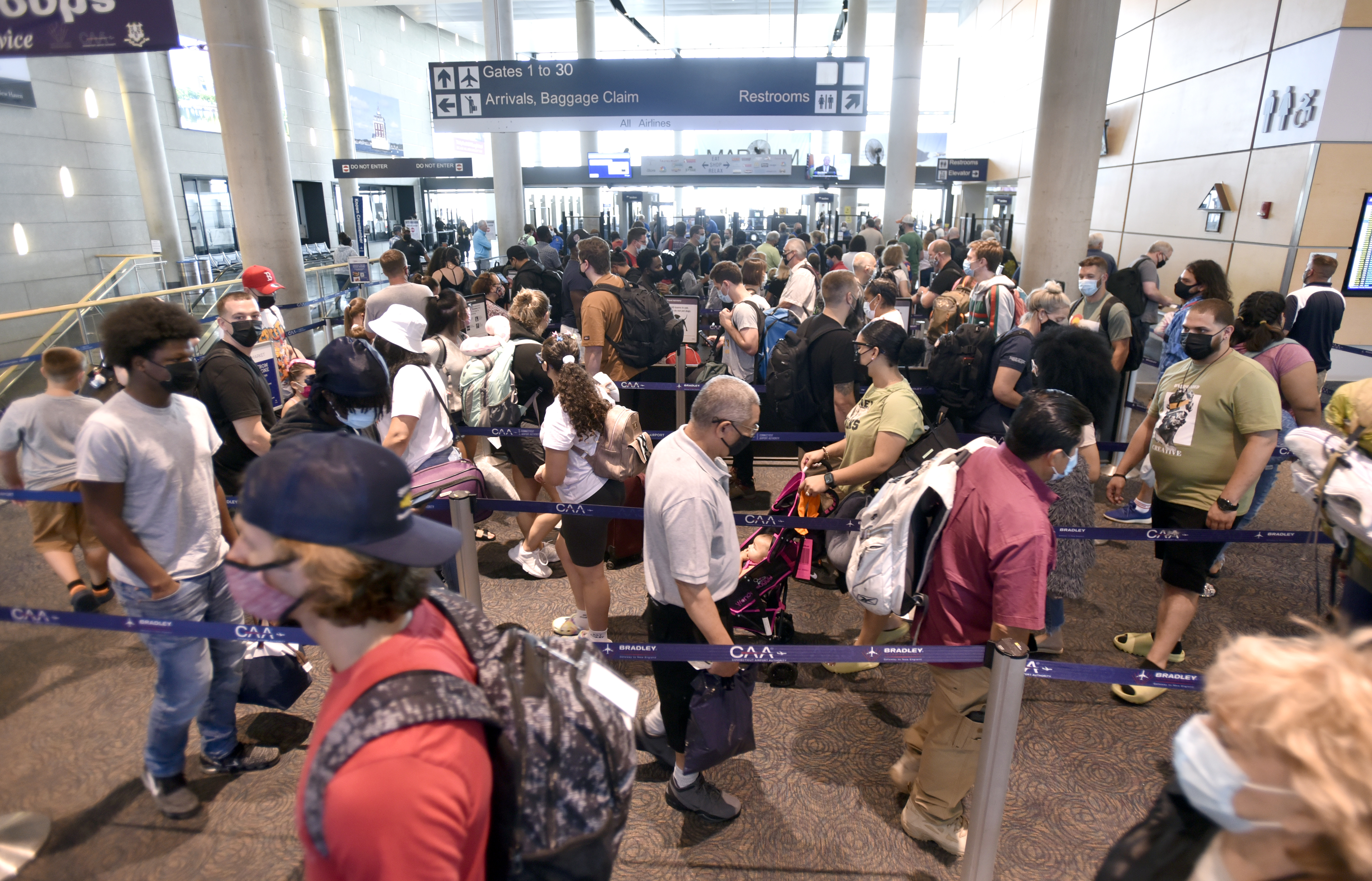 TSA screening at Bradley Airport - masslive.com