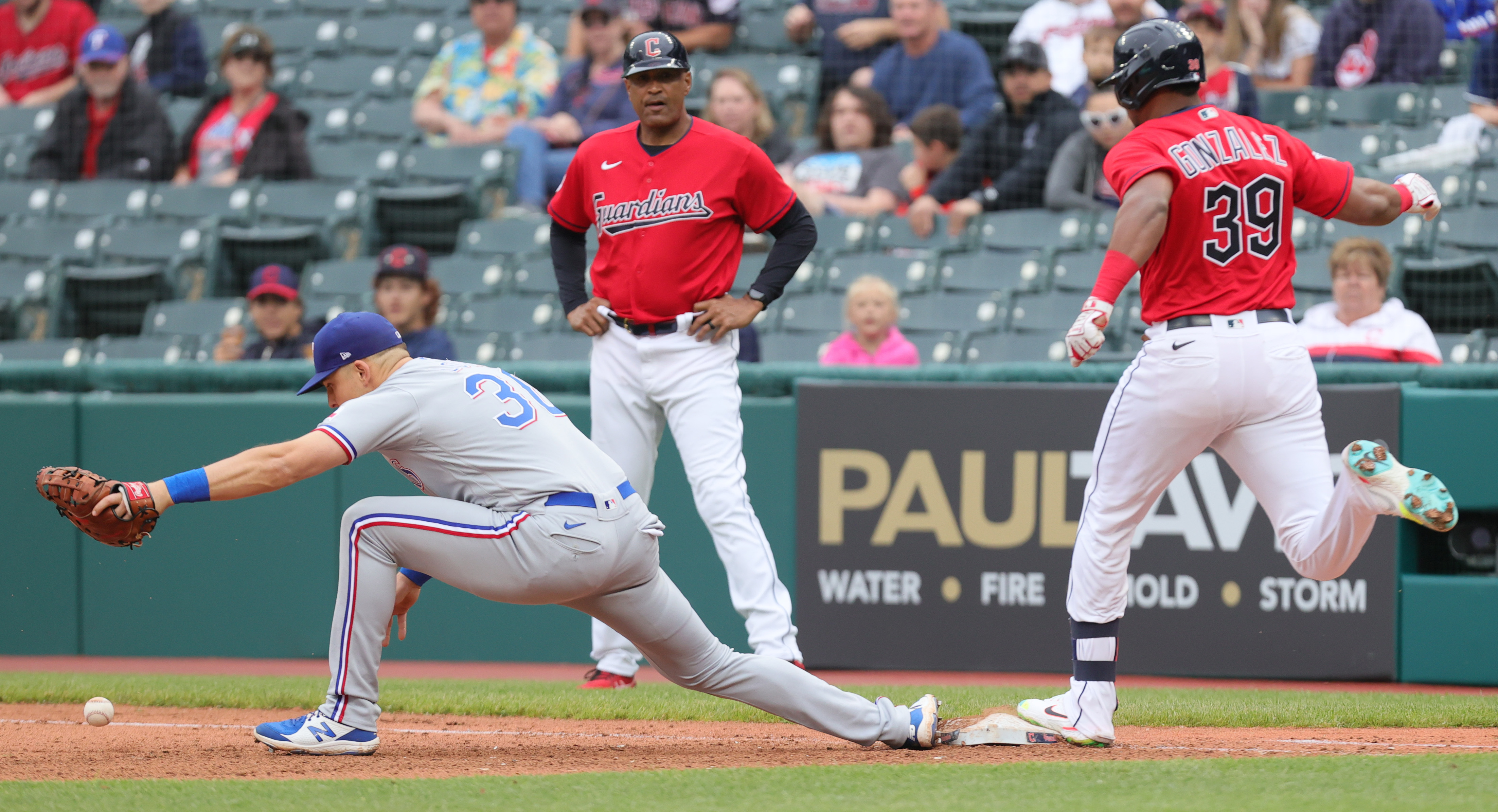 Cleveland Guardians vs. Texas Rangers in game 1 of a doubleheader, June ...