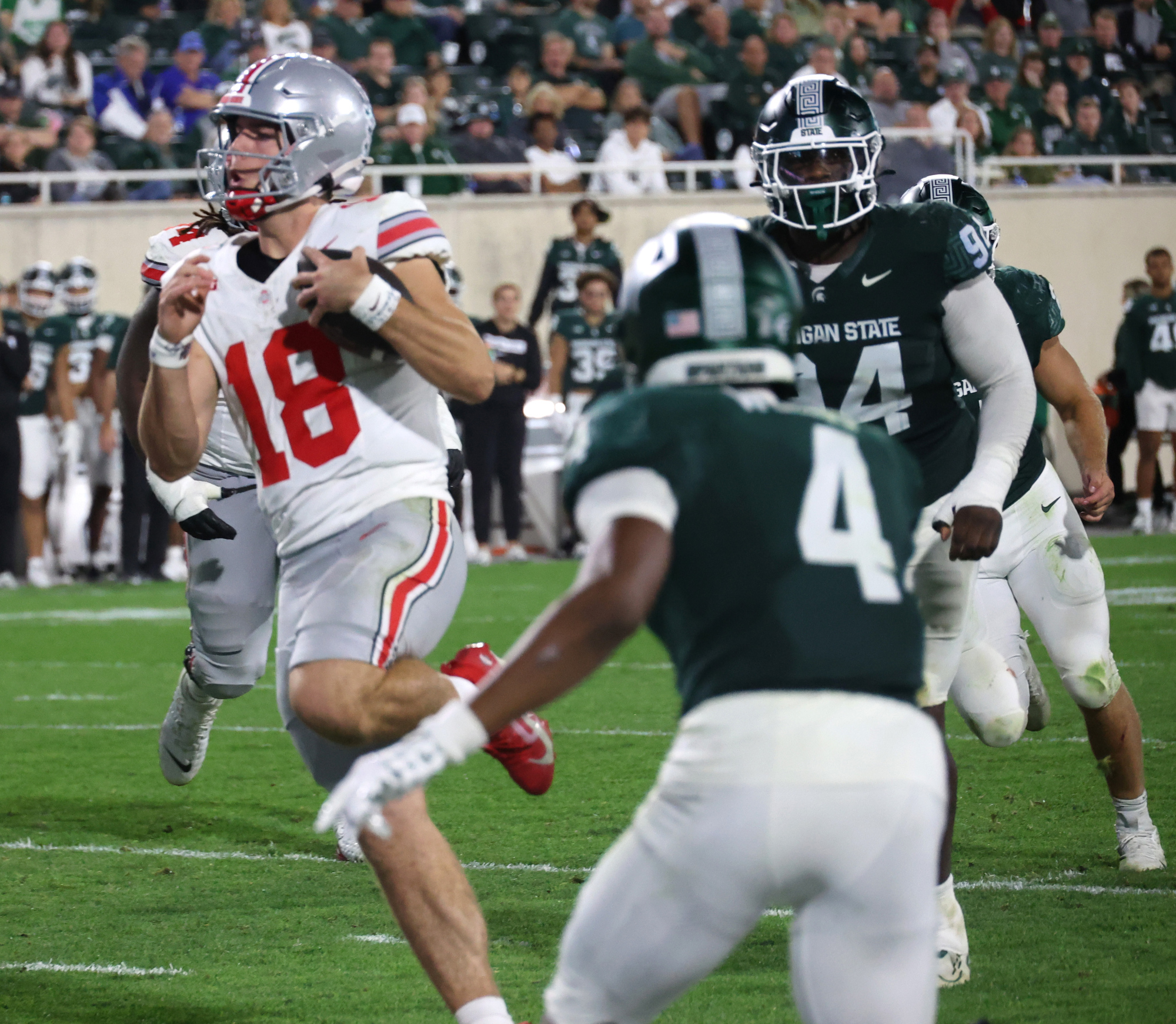 Ohio State Buckeyes at Michigan State Spartans, September 28, 2024 ...