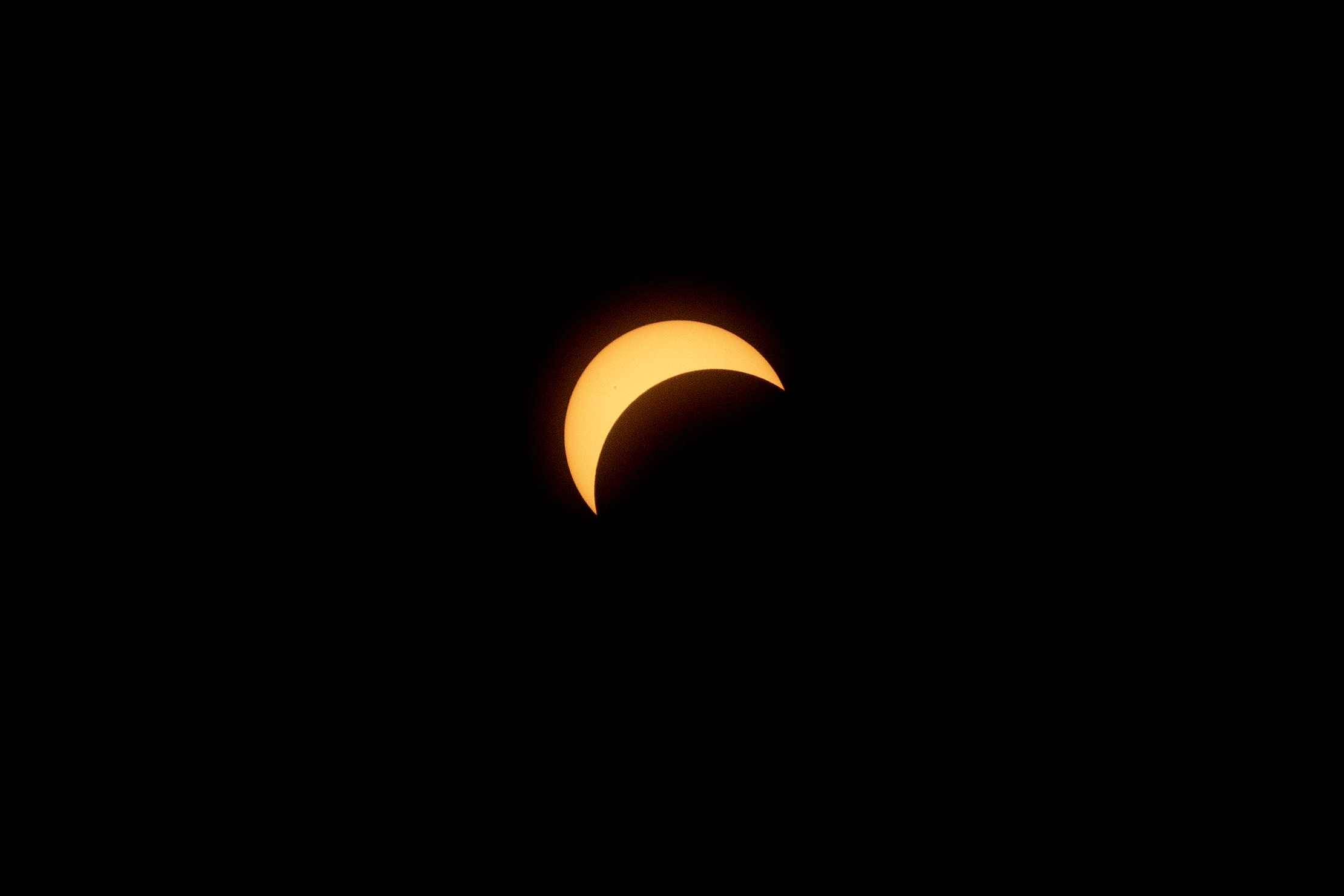Photographs of the 2024 total solar eclipse as seen from the path of ...