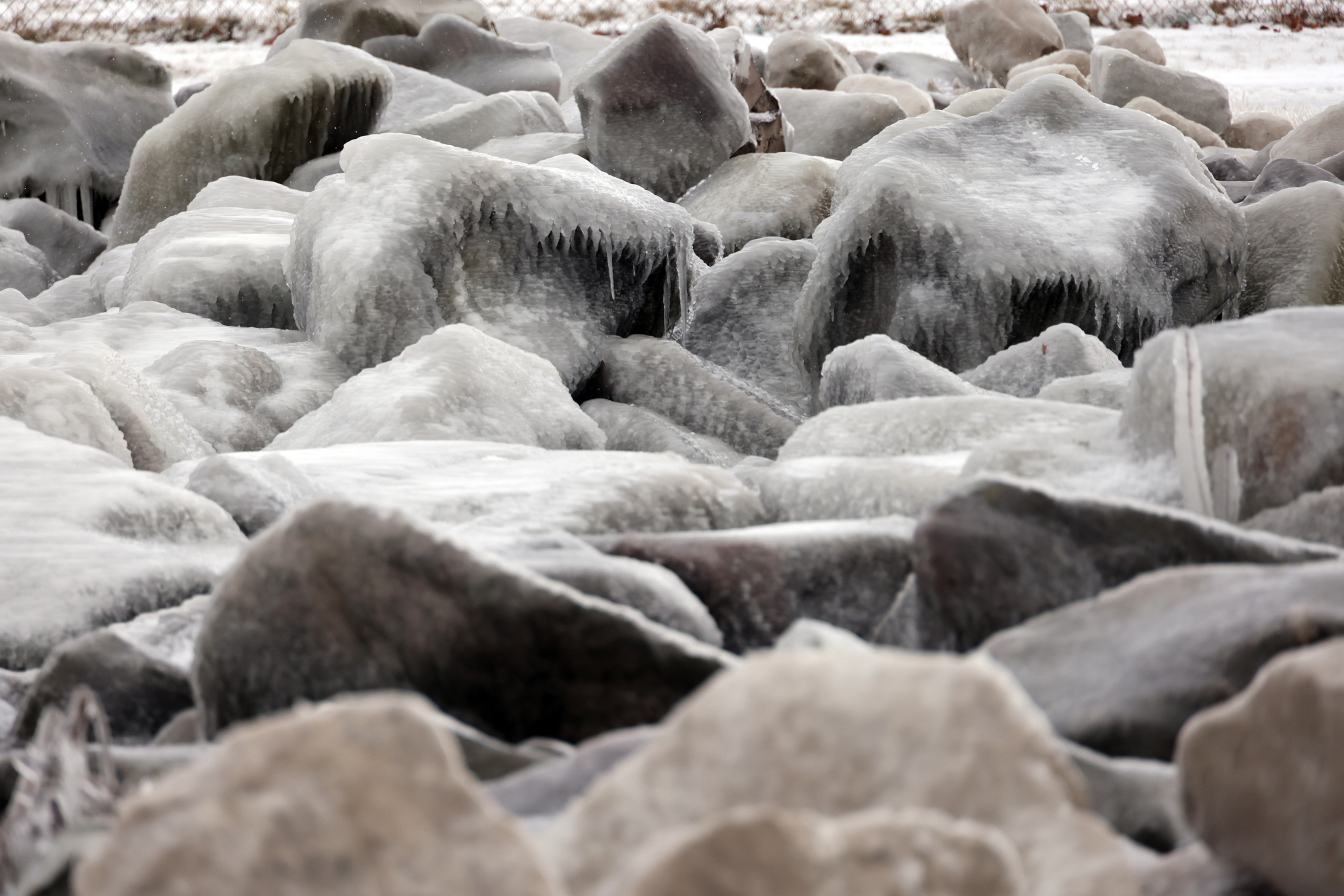 Ice along the Lake Erie shoreline - cleveland.com