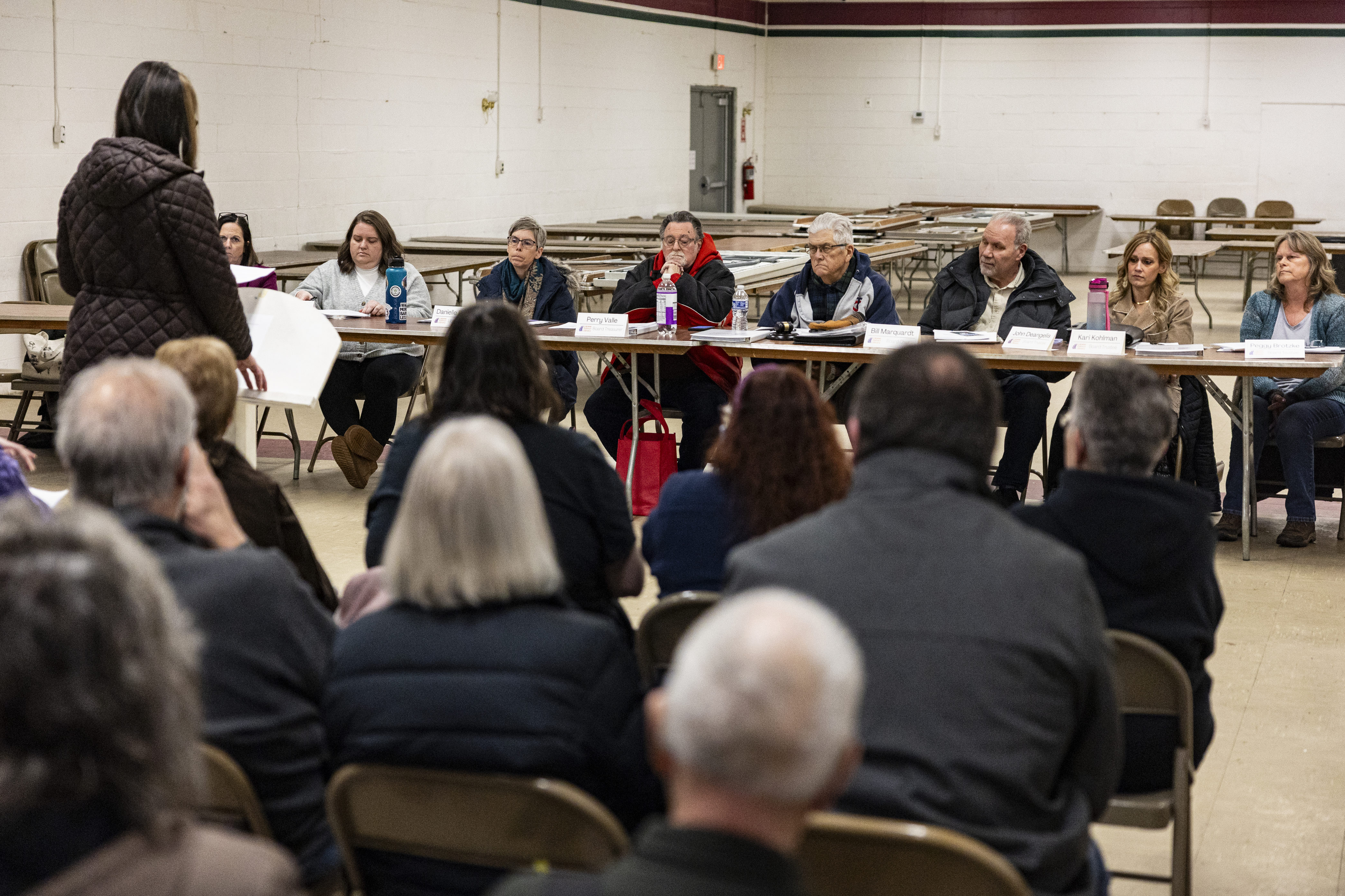 Community members discuss book bans during a Lapeer District Library ...