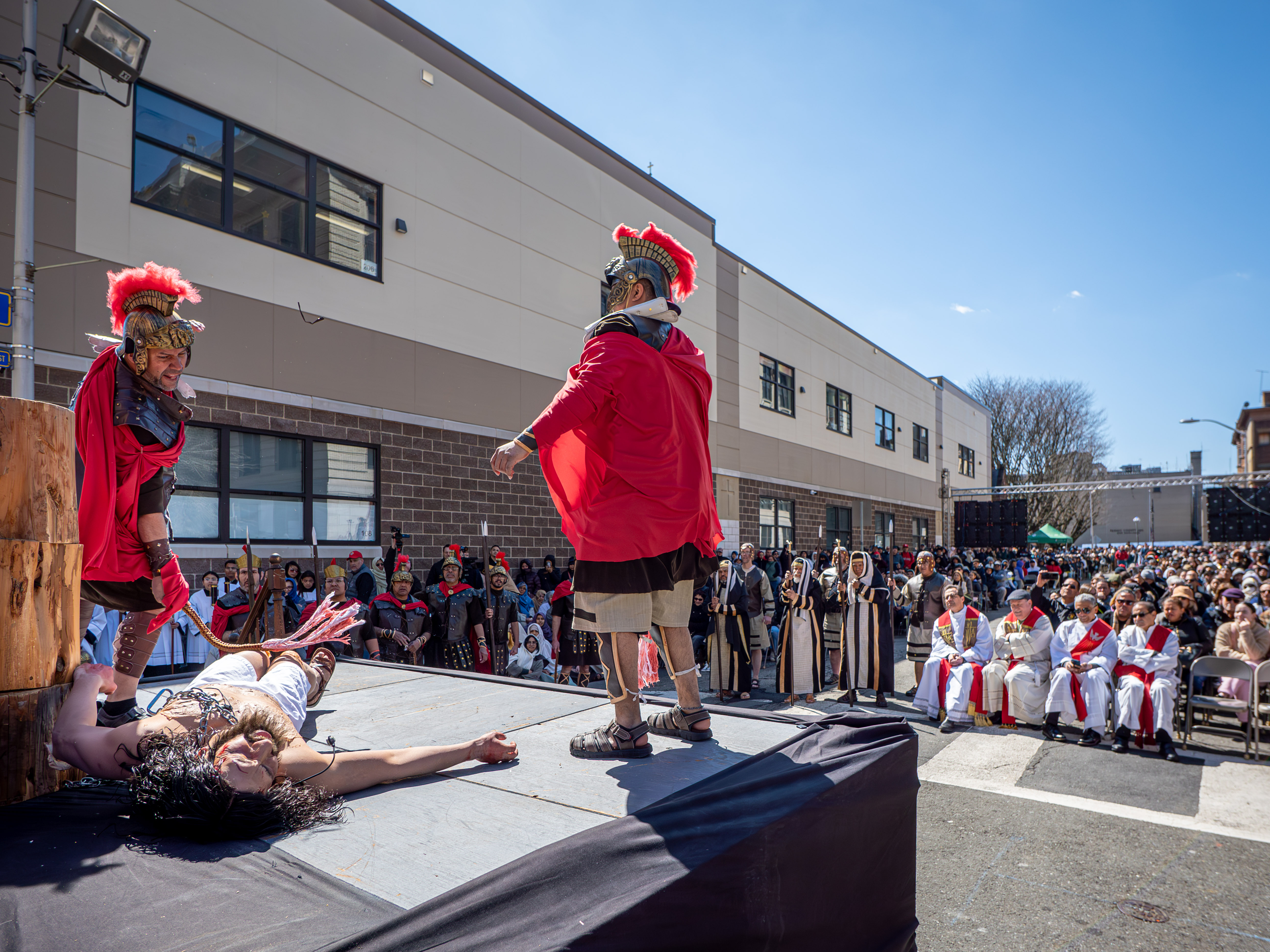 Reenactment of the Passion of Christ through the streets of Paterson ...