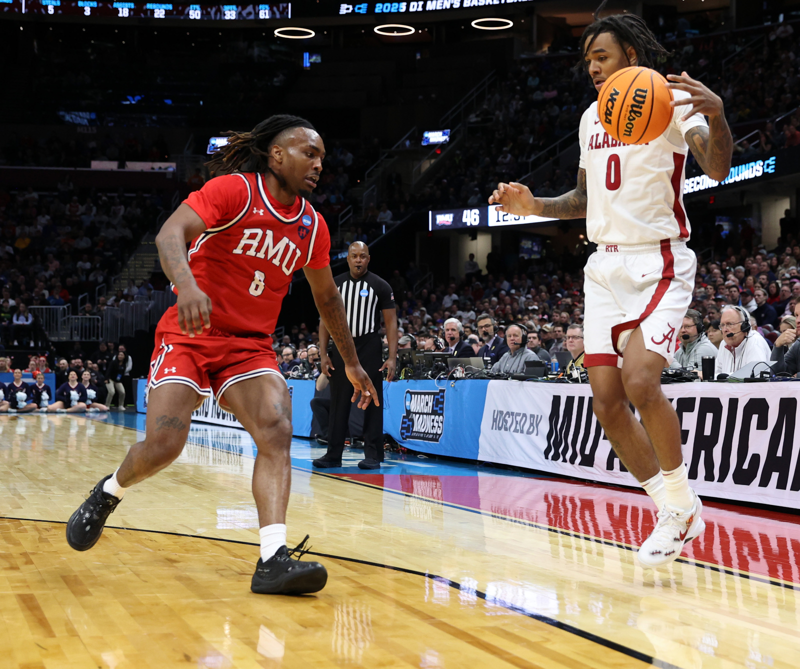 Alabama vs. Robert Morris first round, NCAA basketball, March 21, 2025 ...