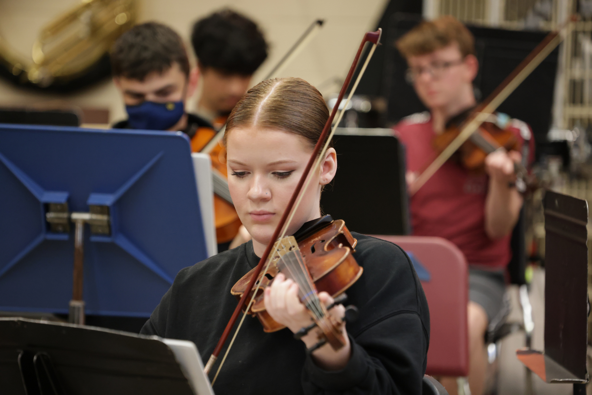 Normandy HS band rehearses for upcoming "Dark Side of the Moon ...